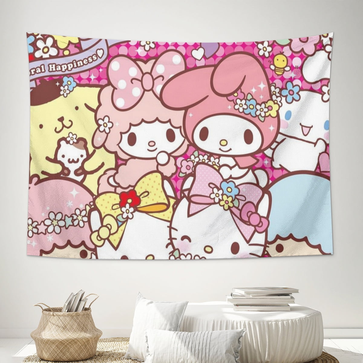 Hello Kitty Anime Poster Tapestry - Large Wall Art Background, Birthday ...