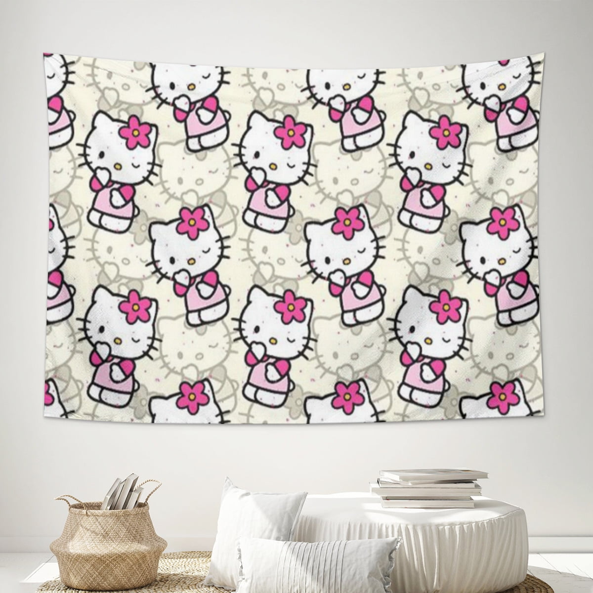 Hello Kitty Anime Poster Tapestry - Large Wall Art Background, Birthday ...