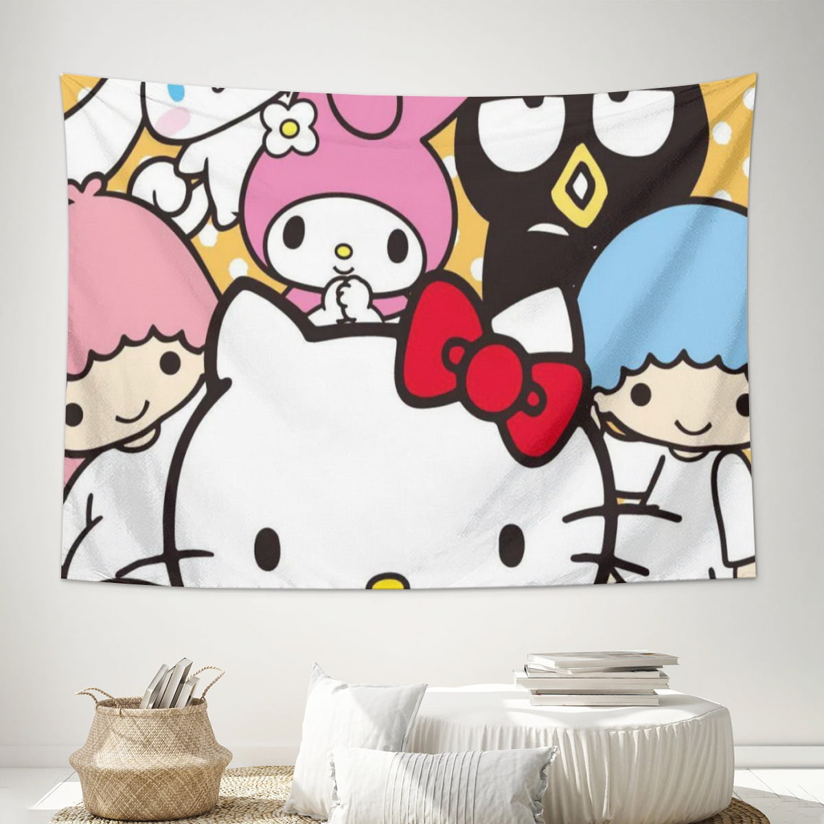 Hello Kitty Anime Poster Tapestry - Large Wall Art Background, Birthday ...