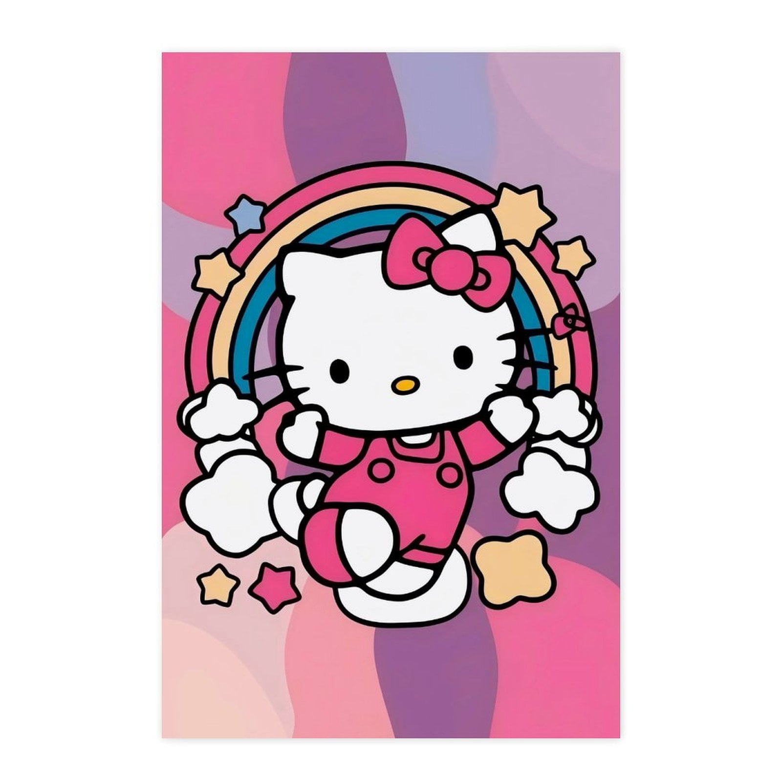 Hello Kitty Anime stickers posters wall decoration 30*45（cm） - Walmart.com