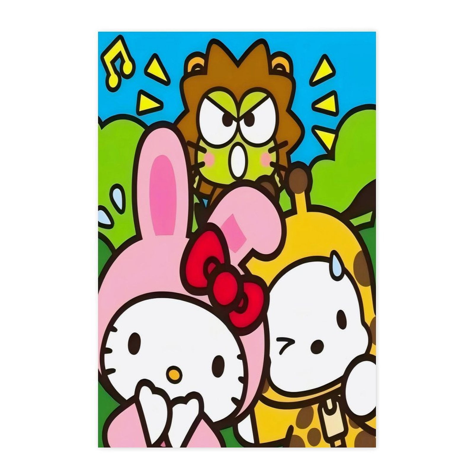 Hello Kitty Anime stickers posters wall decoration 30*45（cm） - Walmart.com