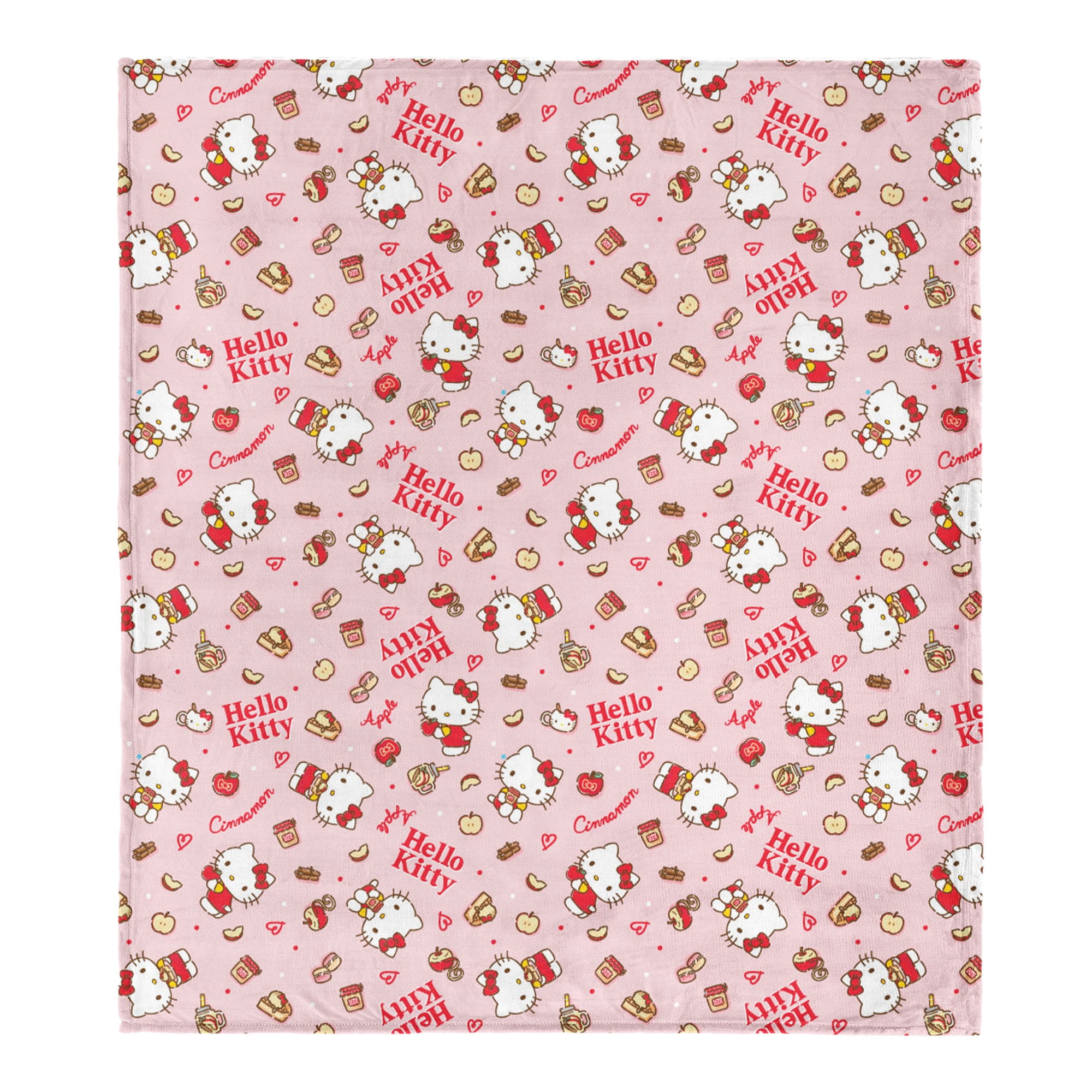 Hello Kitty More Apples Please Cloud Throw for Kids, 50x70 inches ...
