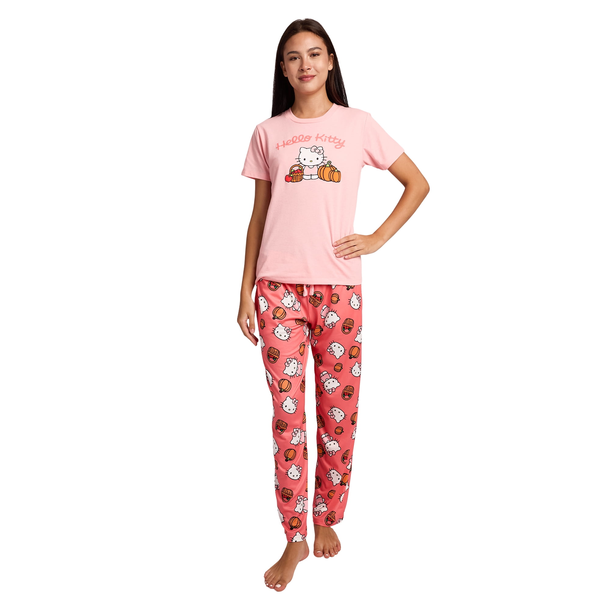 Hello Kitty Apples & Pumpkins Women's Pajama Set-XXL - Walmart.com