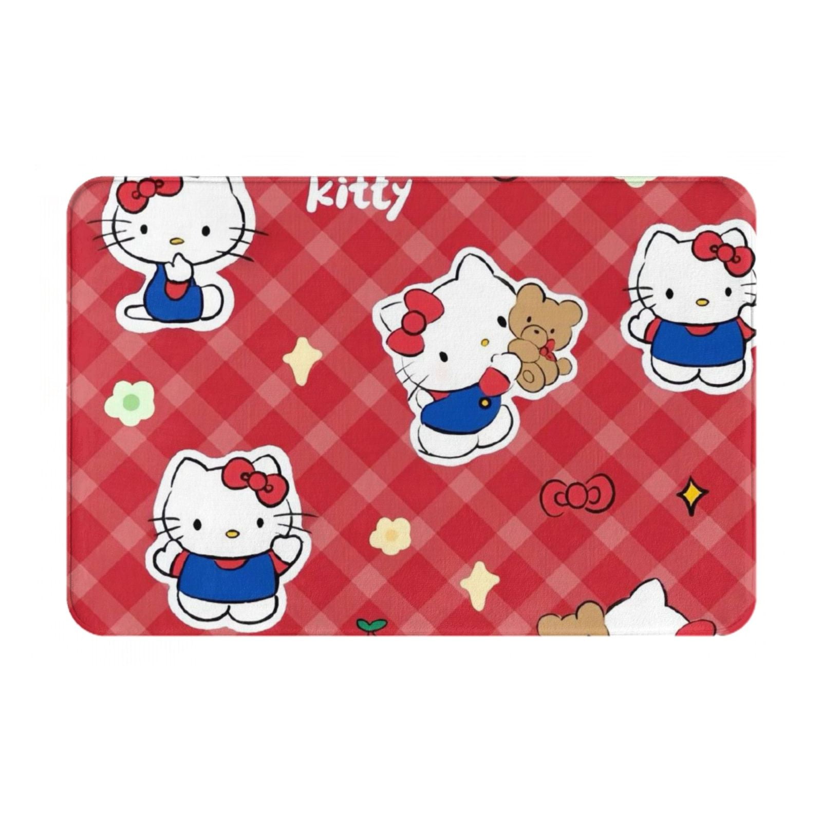 Hello Kitty Area Rug Cartoon Decorative Rug Soft Shag Bathroom Mat ...