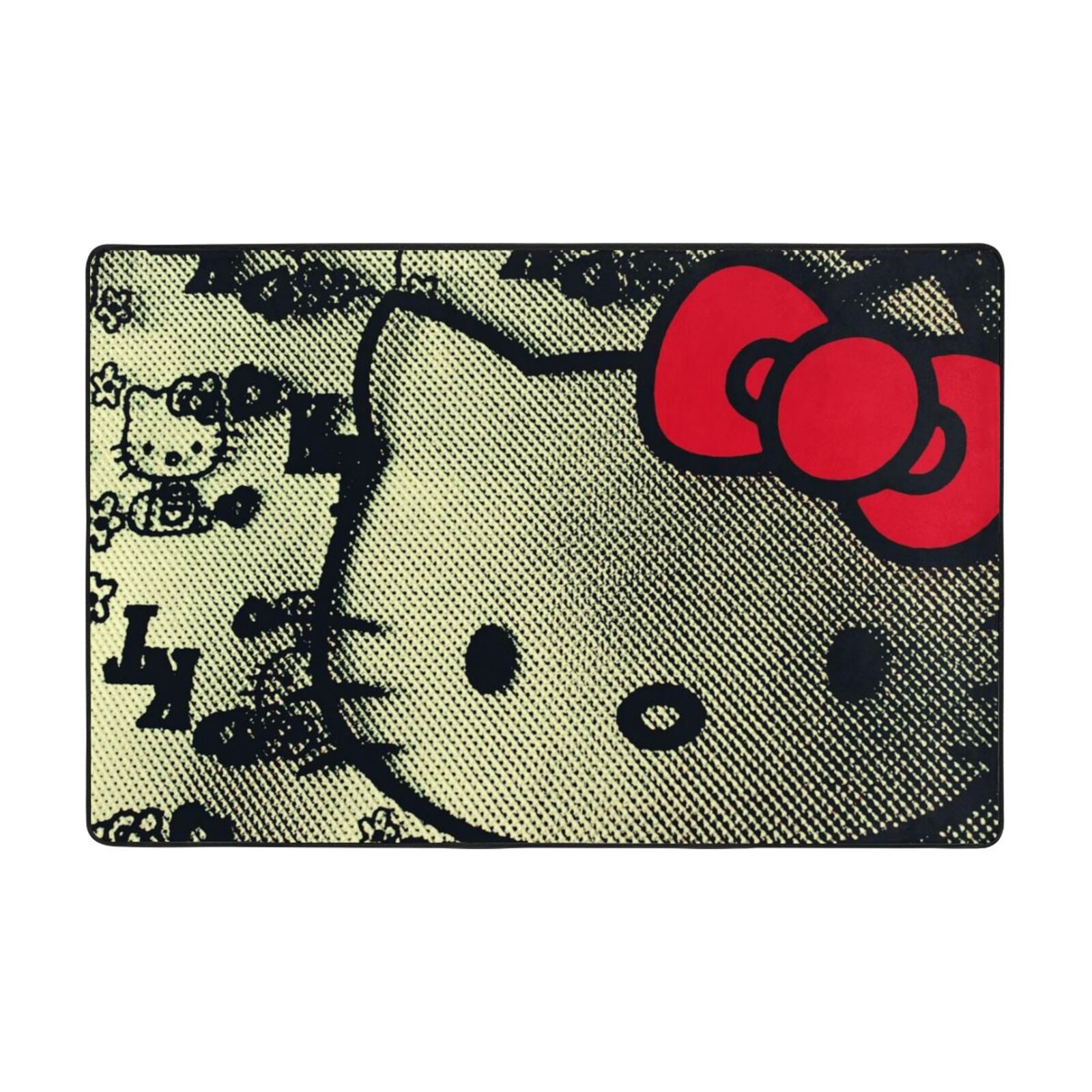 Hello Kitty Area Rugs, Large Carpet, Washable Rug Mat, Flannel Non-Slip ...