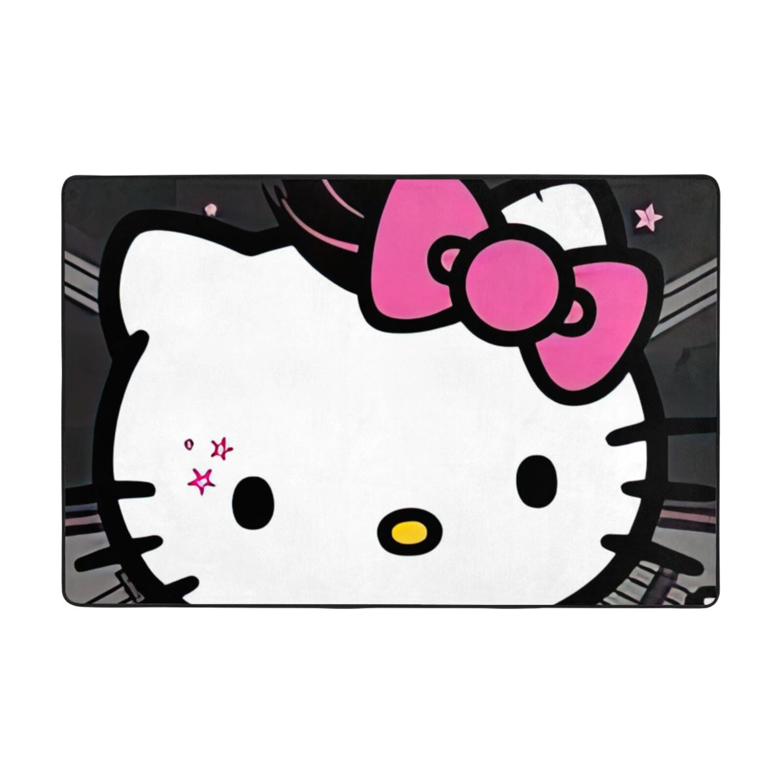 Hello Kitty Area Rugs, Large Carpet, Washable Rug Mat, Flannel Non-Slip ...