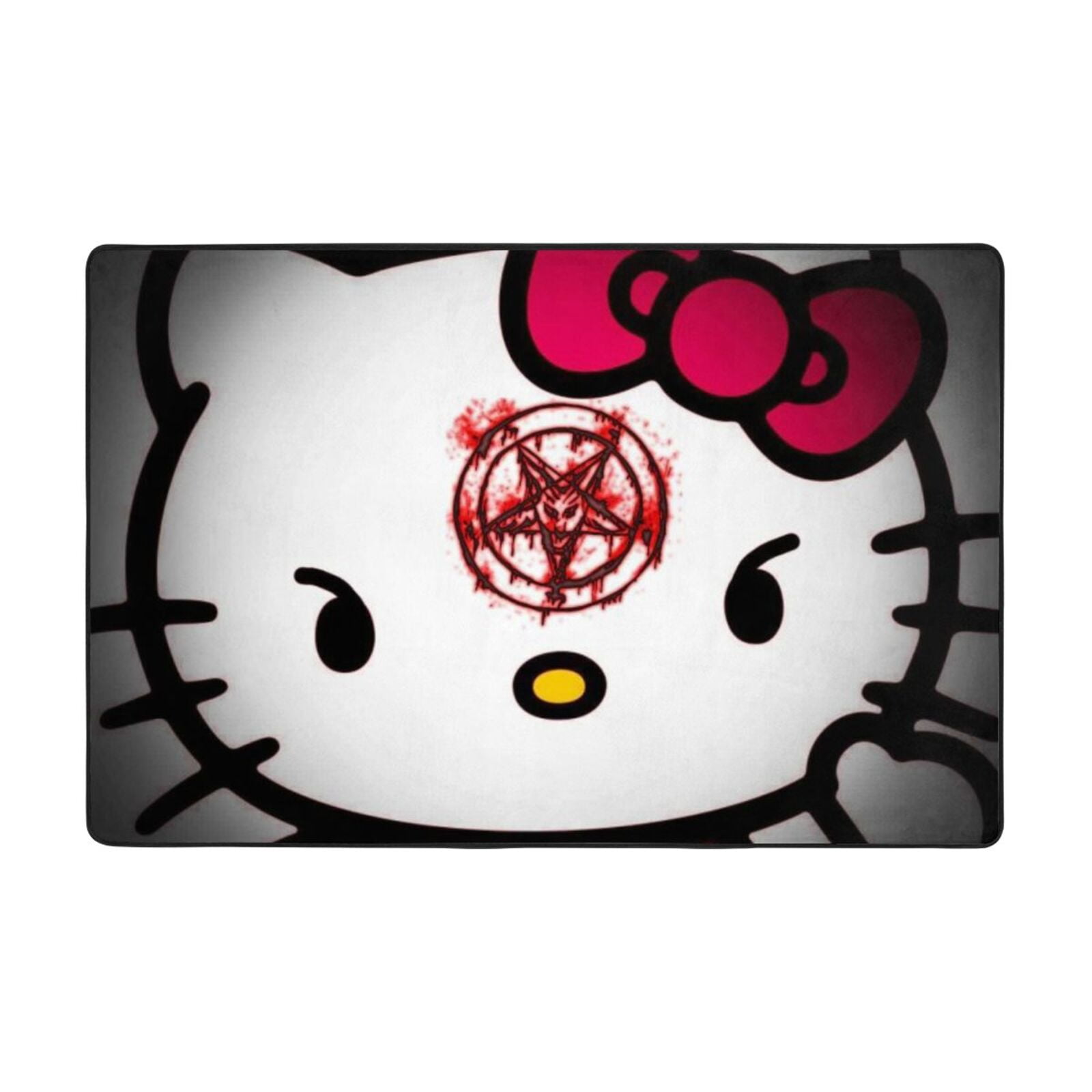 Hello Kitty Area Rugs, Large Carpet, Washable Rug Mat, Flannel Non-Slip ...
