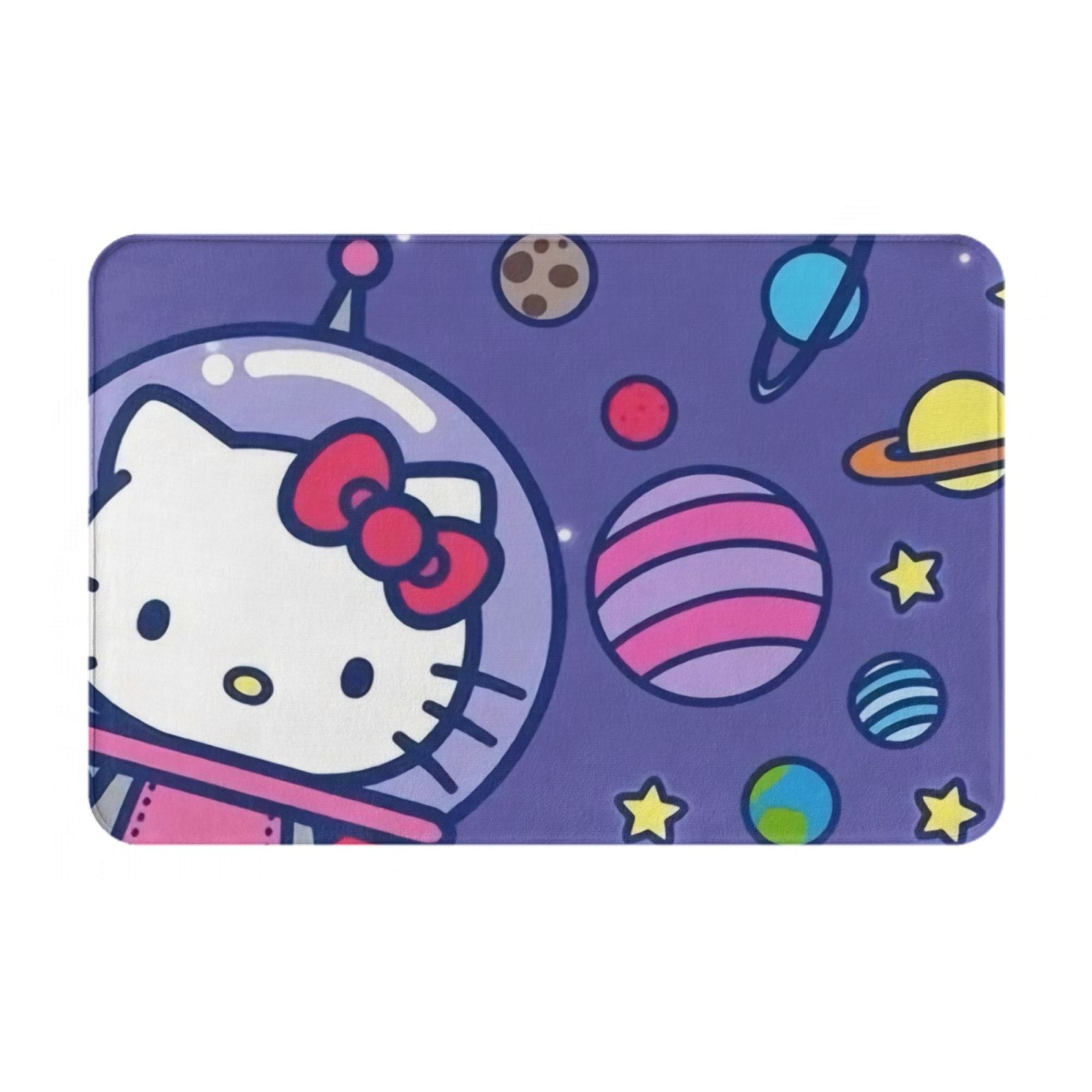 Hello Kitty Astronaut Bath mats for Bathroom Non Slip,Fluffy Absorbent ...