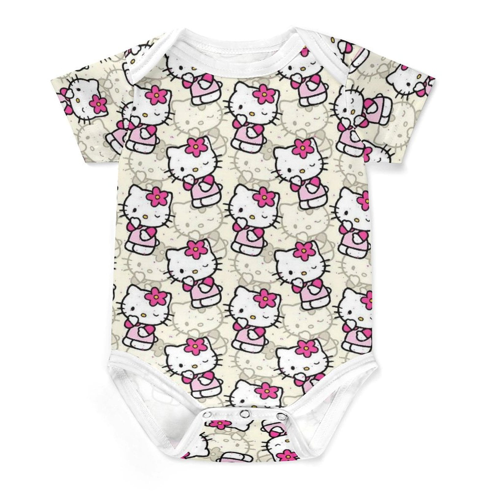 Hello Kitty Baby Bodysuit Boy Girl Clothes Soft Newborn Infant Outfit ...