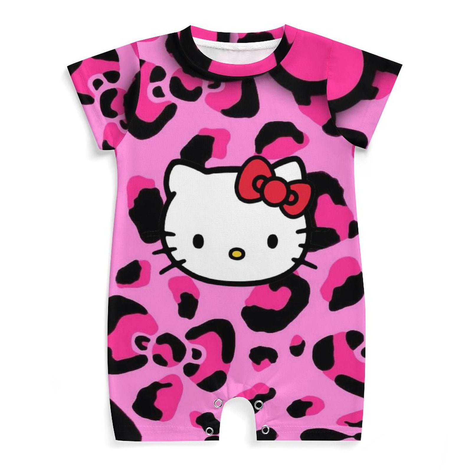 Hello Kitty Baby Boy Girl Romper Short Sleeve Cotton Bodysuit Outfits ...
