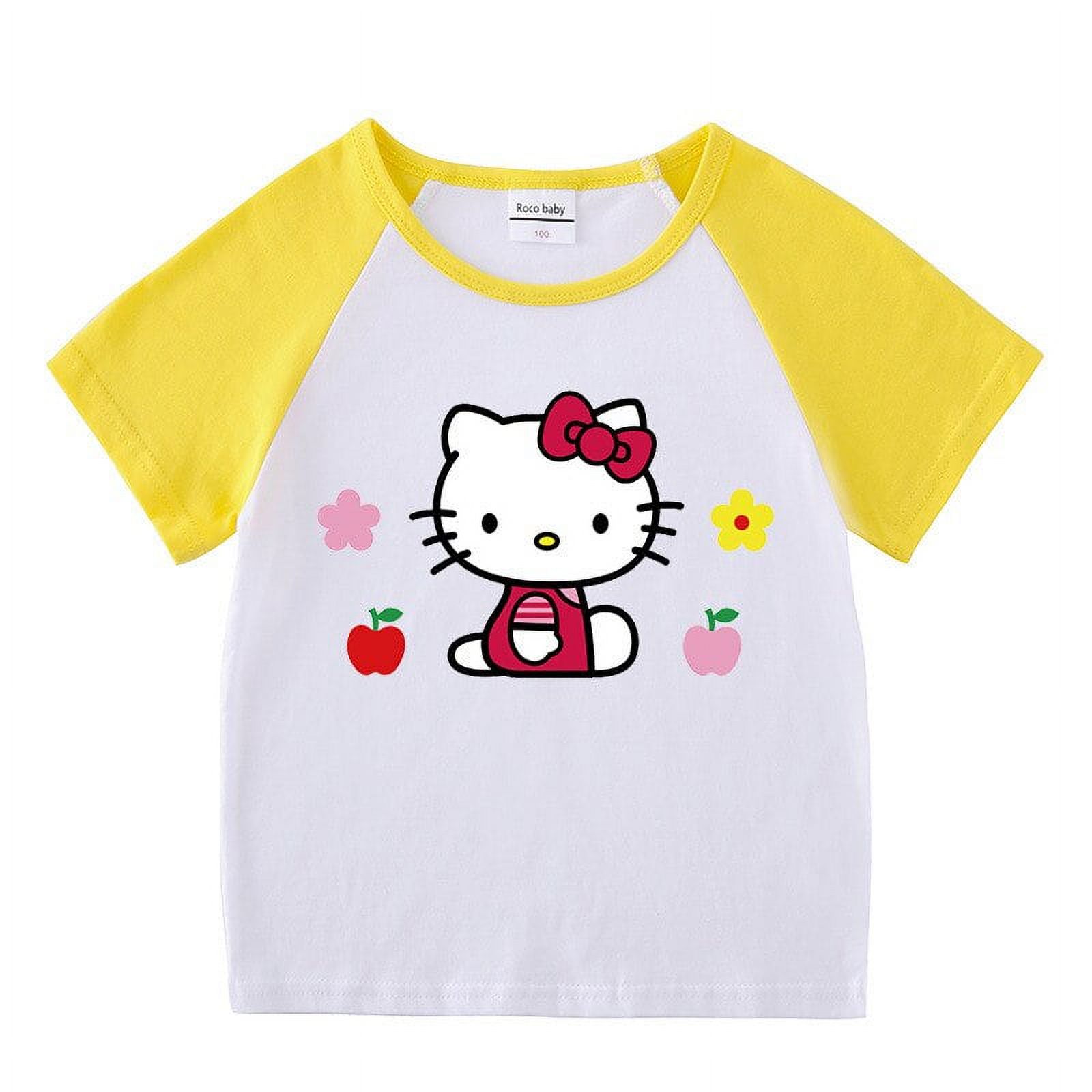 Hello Kitty Baby Cotton Comfortable Top Set New Girl Fashion Hot Pants ...
