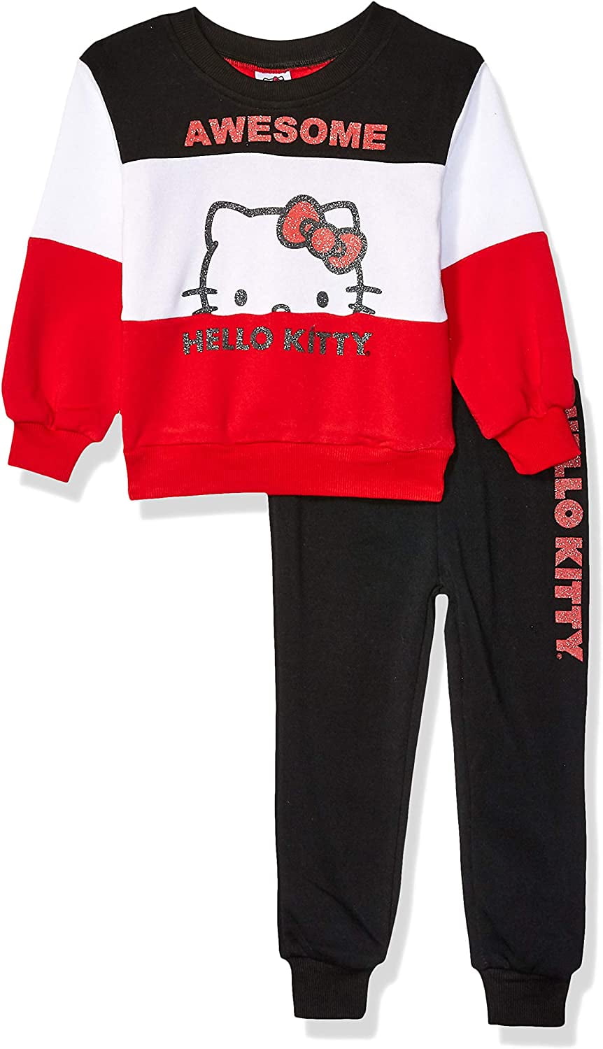 Hello Kitty Baby Girls 2 Piece Sweatshirt and Pant Active Set - Walmart.com