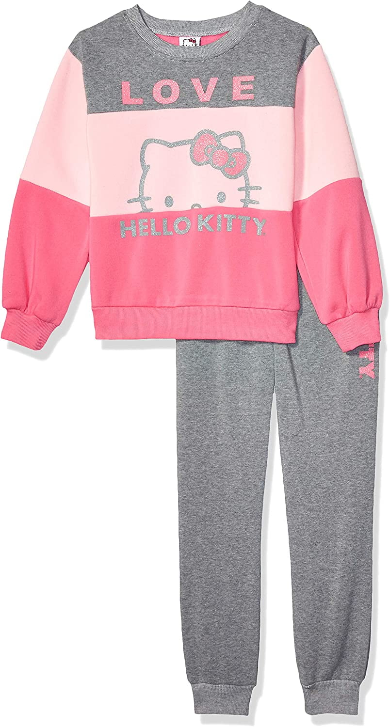 Hello Kitty Baby Girls 2 Piece Sweatshirt and Pant Active Set - Walmart.com