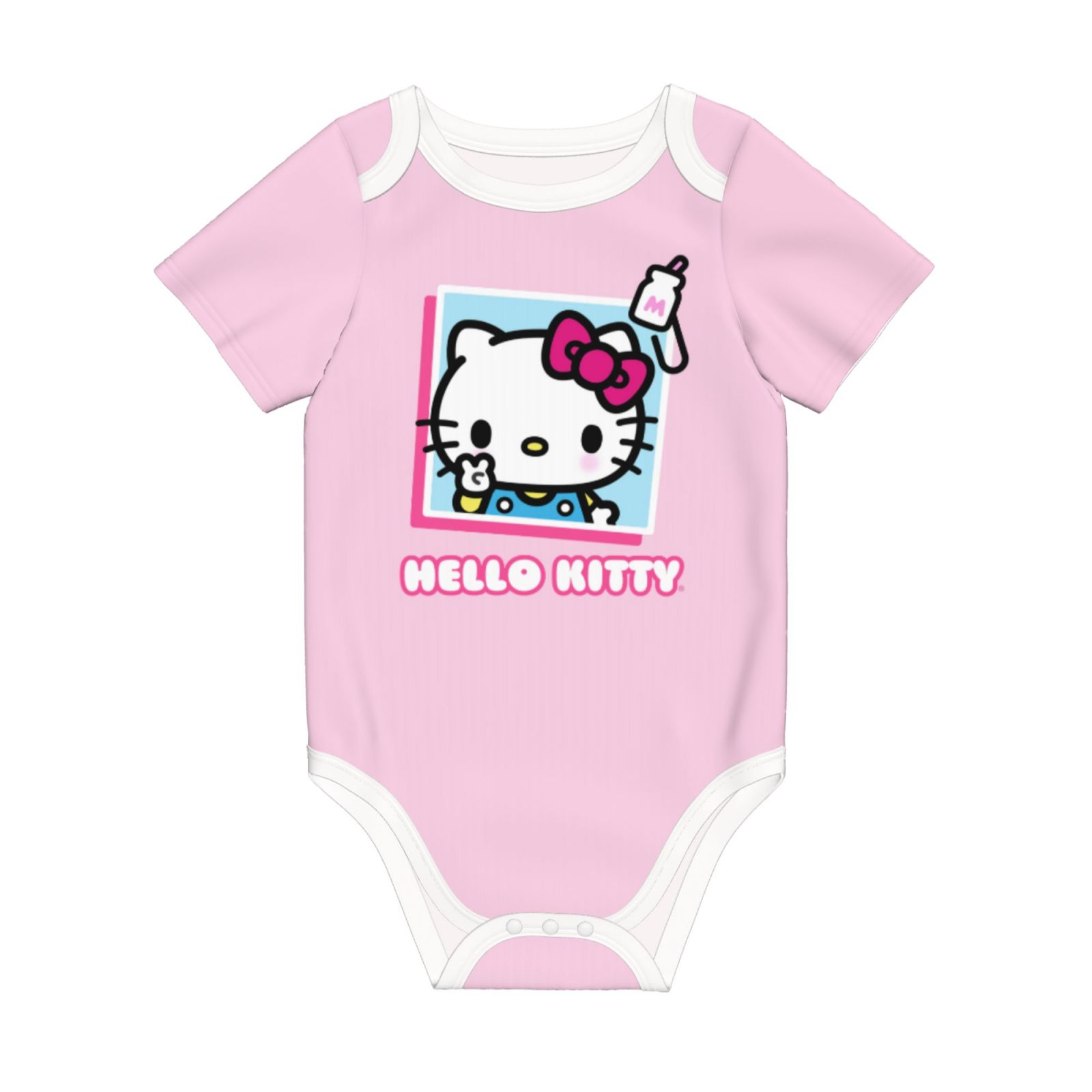 Hello Kitty Baby Romper 0-2 Years Short Sleeve Babysuits Boy Girl ...