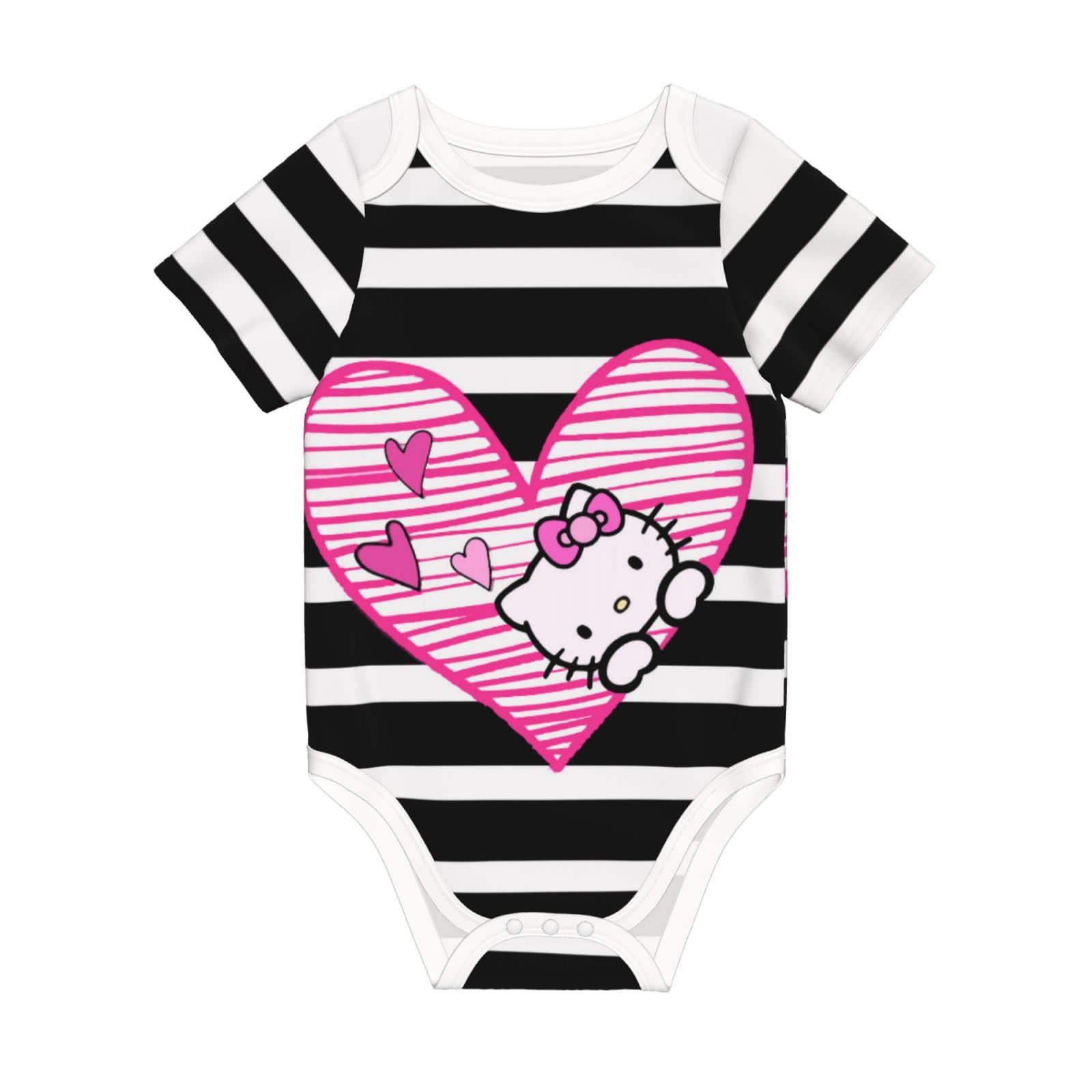 Hello Kitty Baby Romper 0-2 Years Short Sleeve Babysuits Boy Girl ...