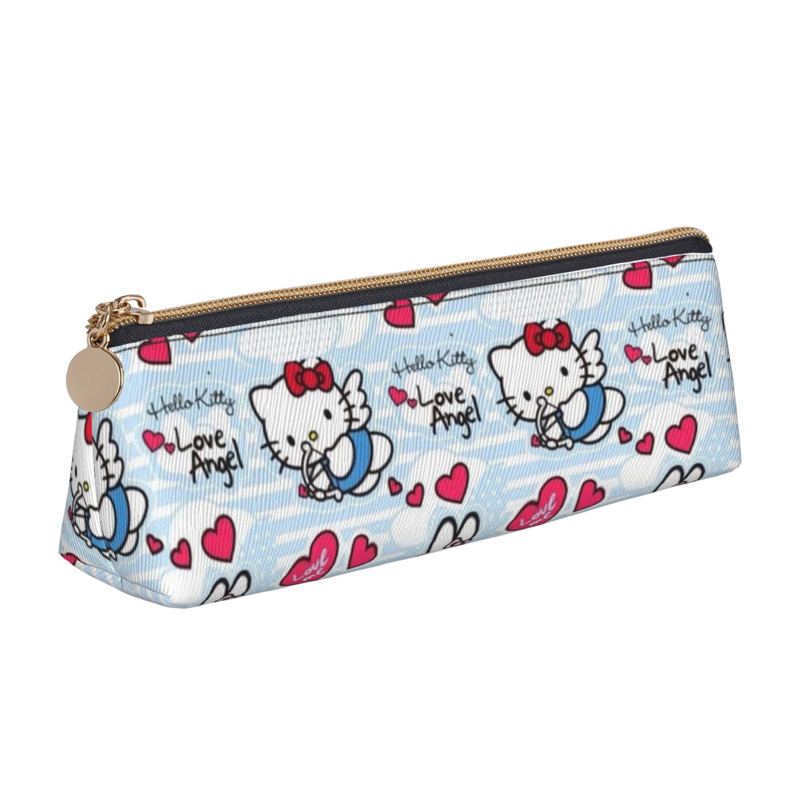 Hello Kitty Backgrounds Pencil Case, Triangle Portable Pen Bag Pouch ...