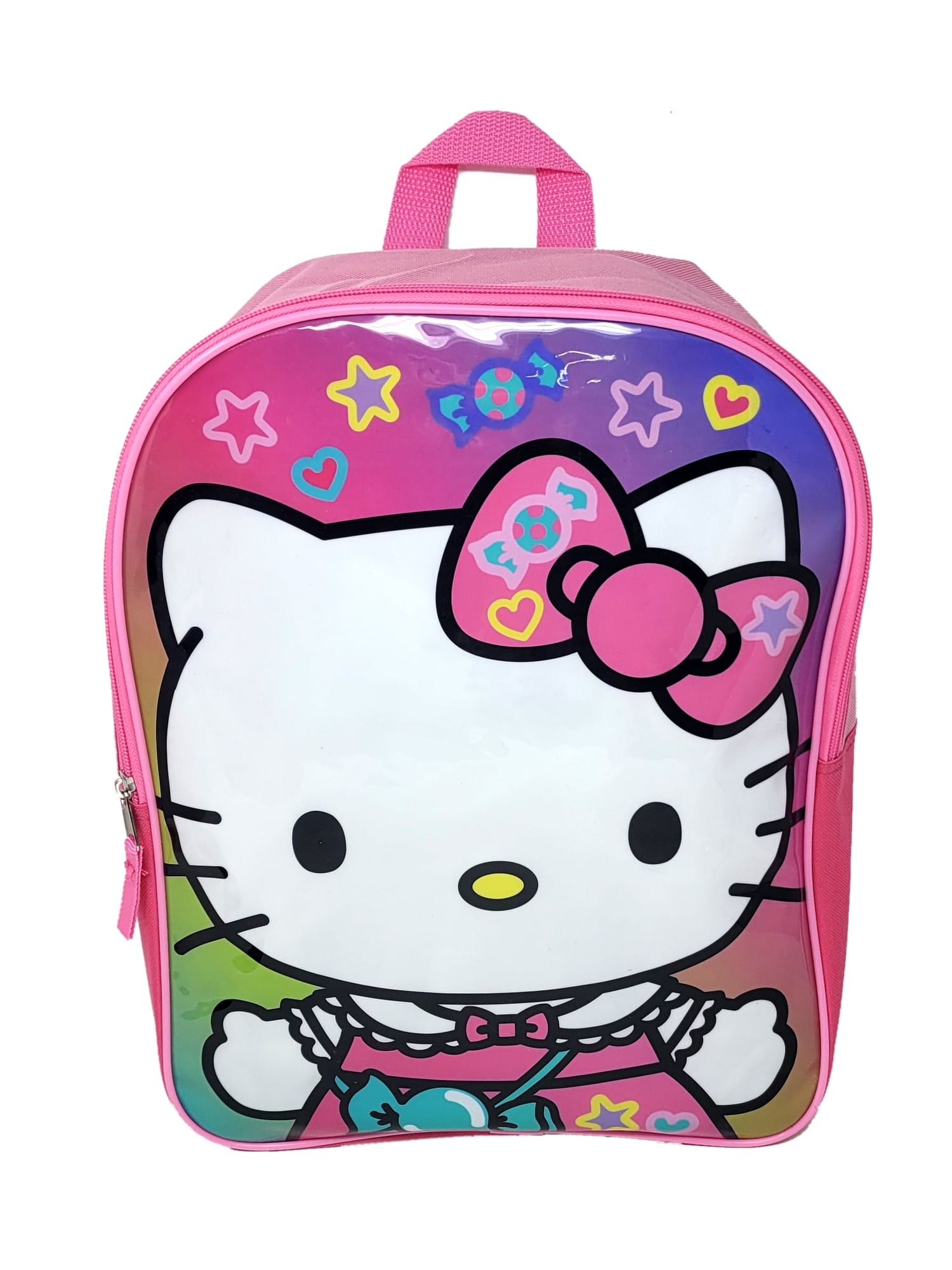 "Hello Kitty 15"" School Backpack, Sanrio, Pink, Candies Bows Cat ...