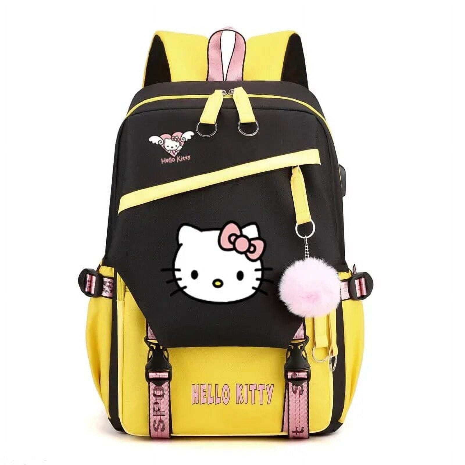 Hello Kitty Backpack Back to School Laptop Backpack, Cartoon Style ...