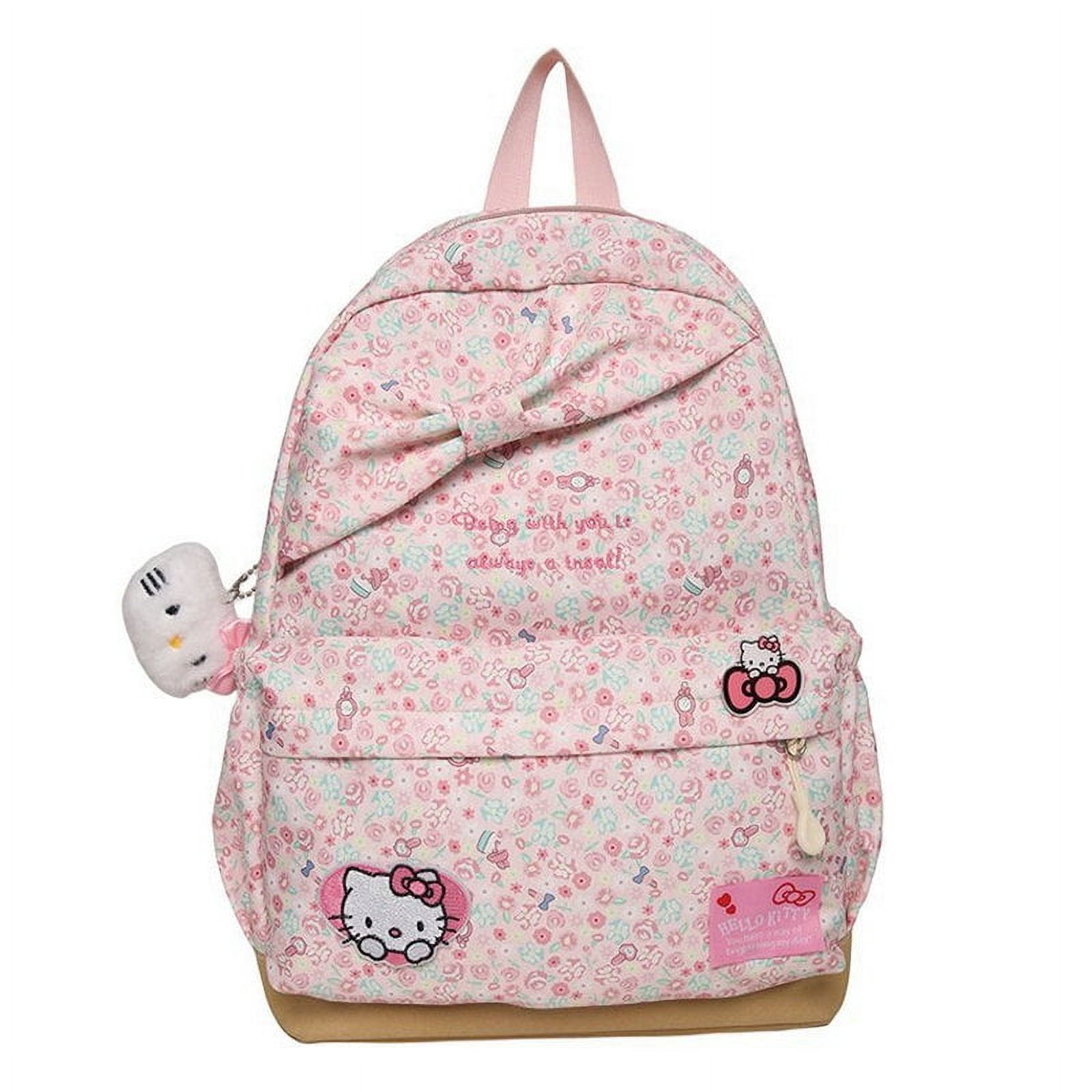 Hello Kitty Backpack Cute Backpack With Large Capacity Student Campus ...