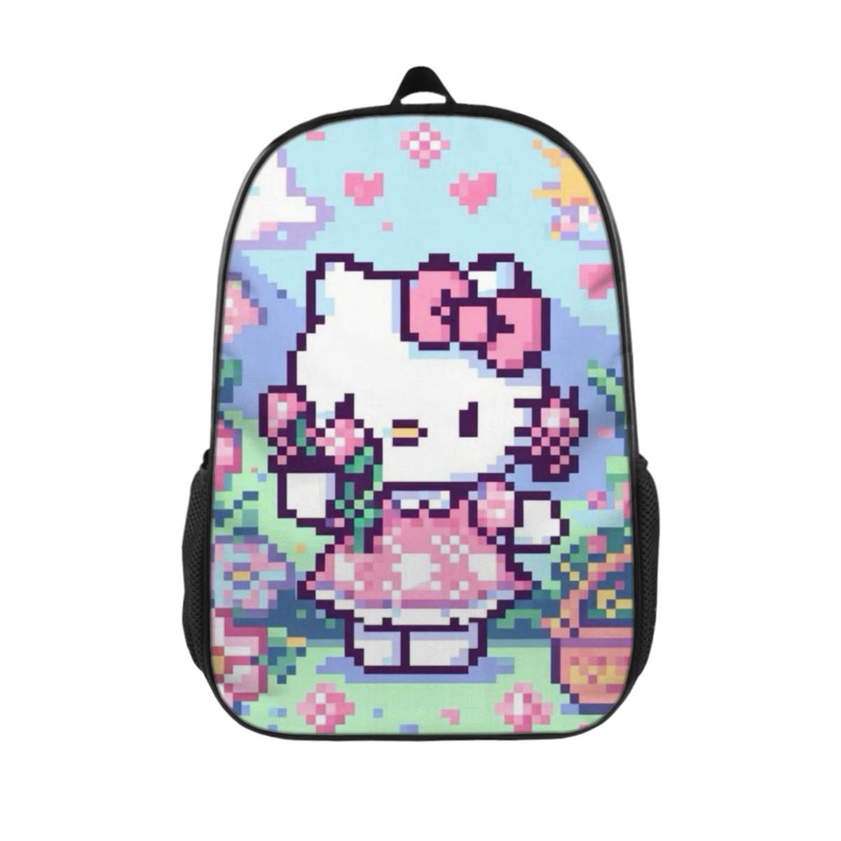 Hello Kitty Backpack Large Capacity Multifunctional 17 Inch Cute Hello ...