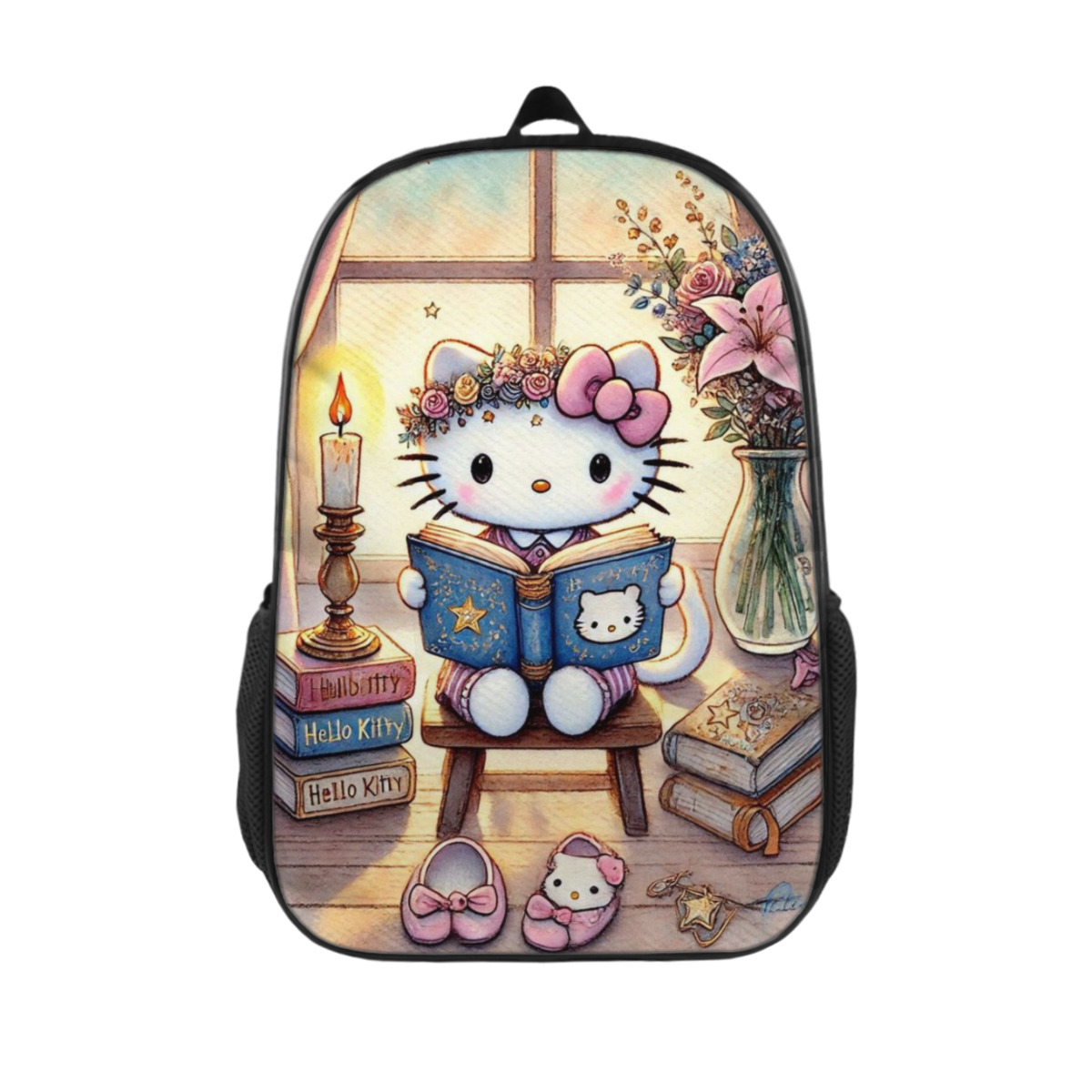 Hello Kitty Backpack Large Capacity Multifunctional 17 Inch Cute Hello ...