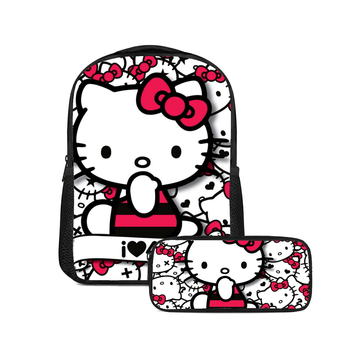 Hello Kitty Backpack Large Capacity Multifunctional 17 Inch Cute Hello ...