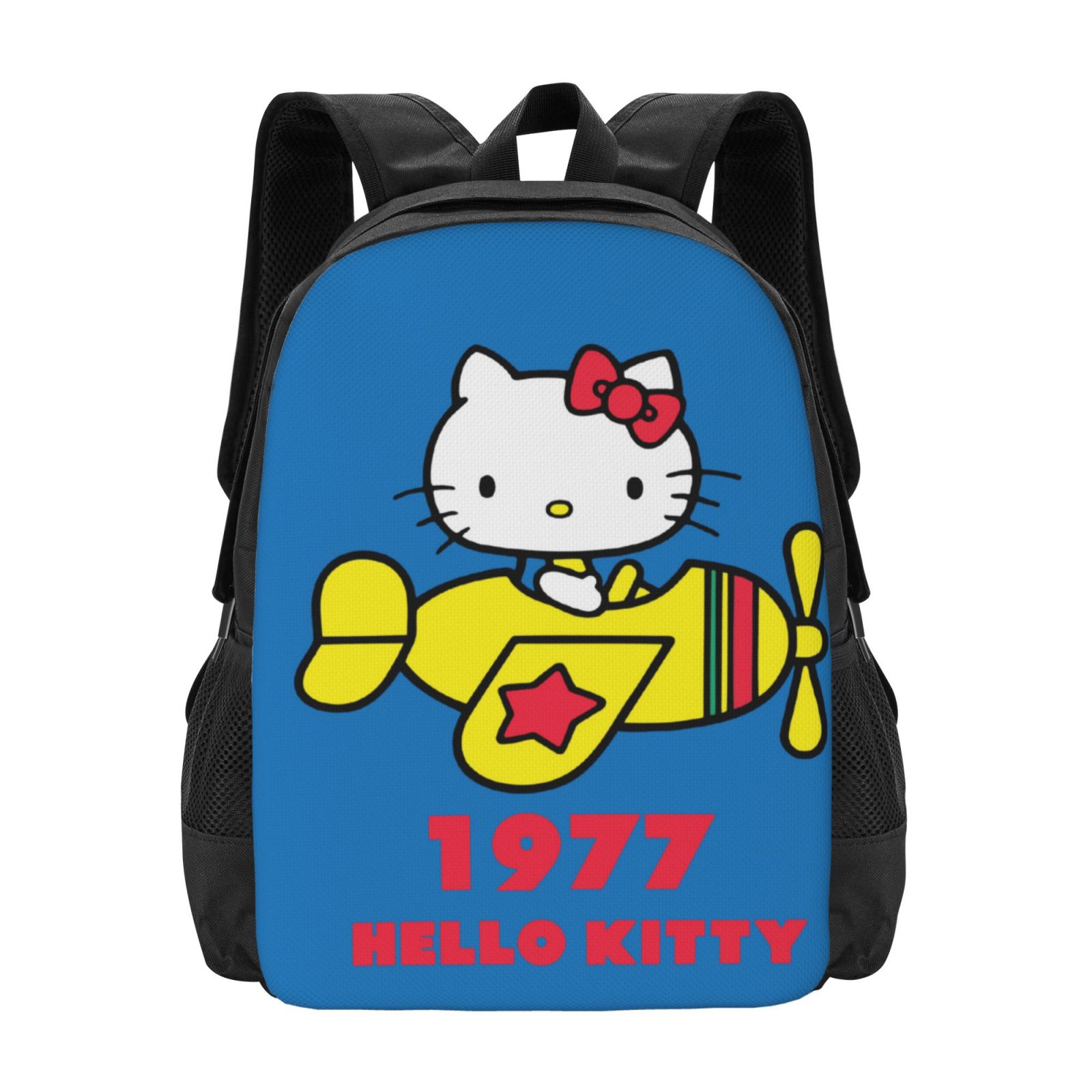 Hello Kitty Backpack Notebook Laptop Bags For Men Women Trip Book Bag ...