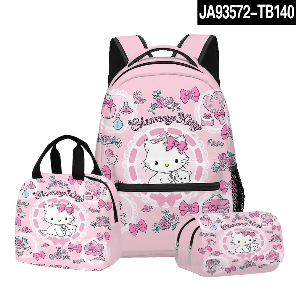 Hello Kitty Backpack Set with Hello Kitty Lunch Bag Pencil Case ...