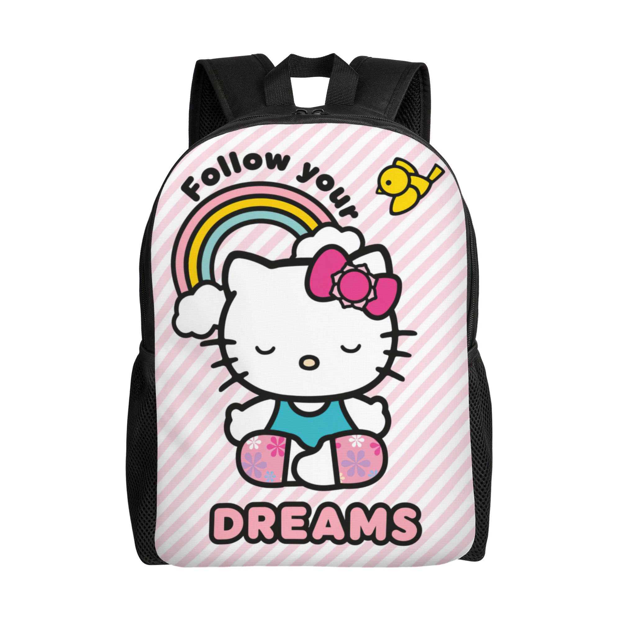 Hello Kitty Backpack Lightweight Casual Backpack Travel Laptop Bookbag ...