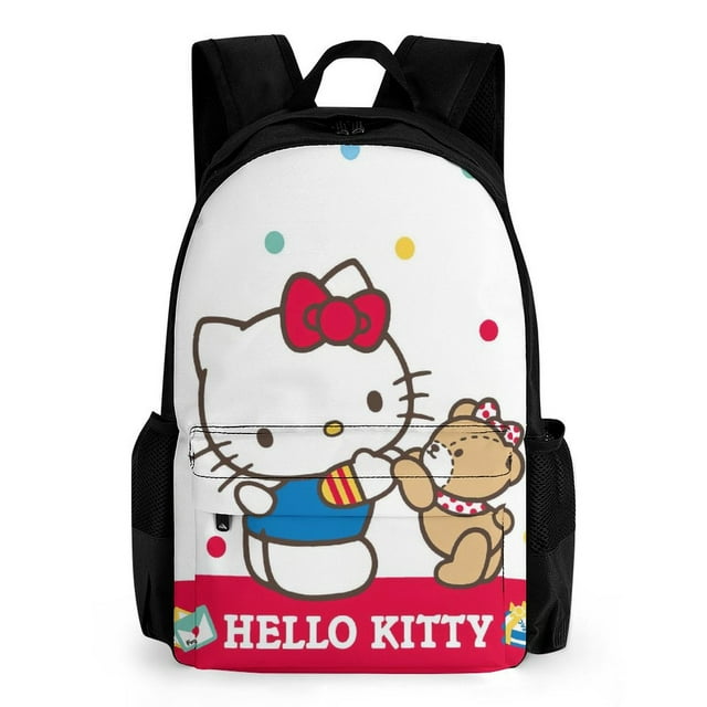 Hello Kitty Backpack with Adjustable Straps, Multiple Pockets Backpack ...