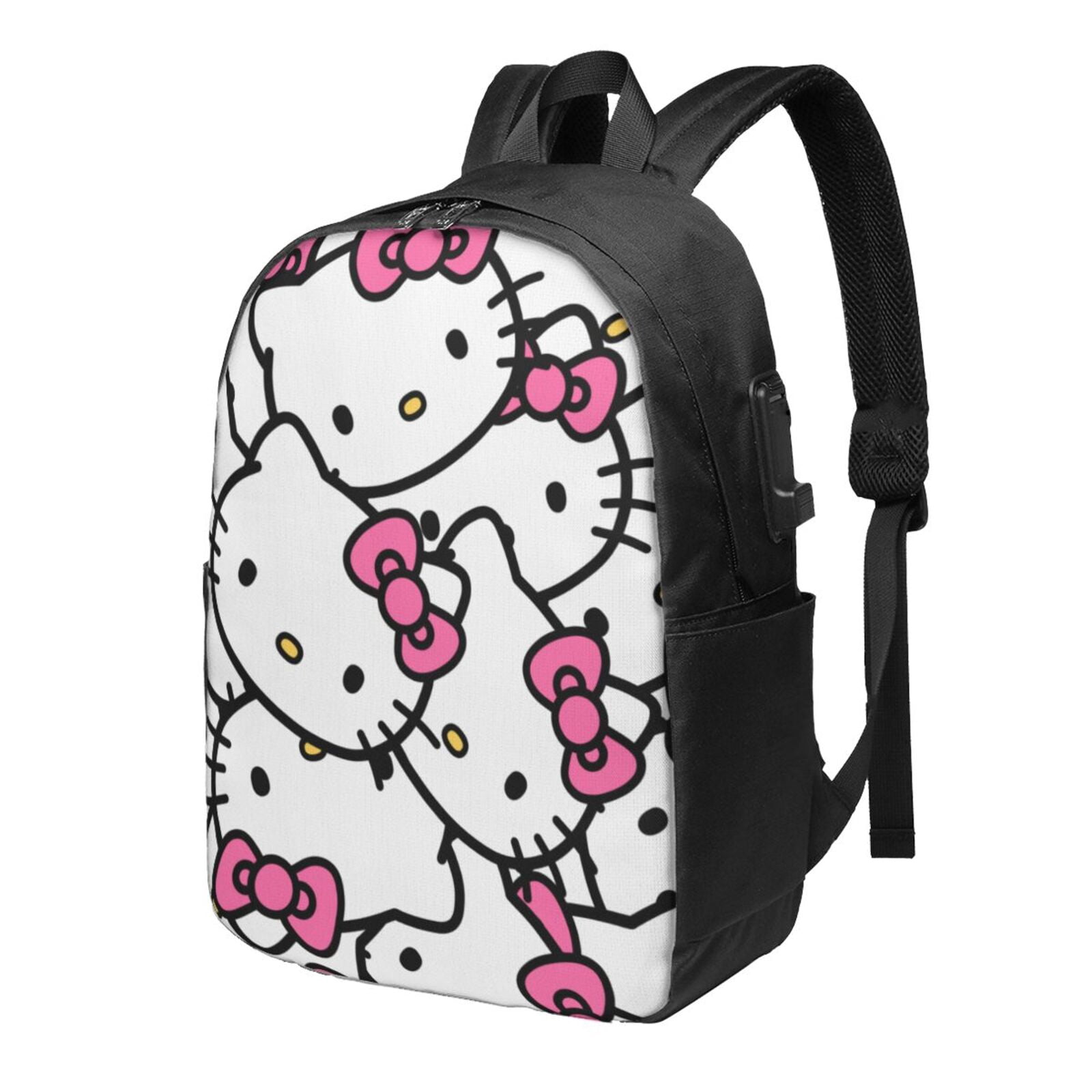 Hello Kitty Backpack with USB Charging Port Daypack Laptop Backpack ...