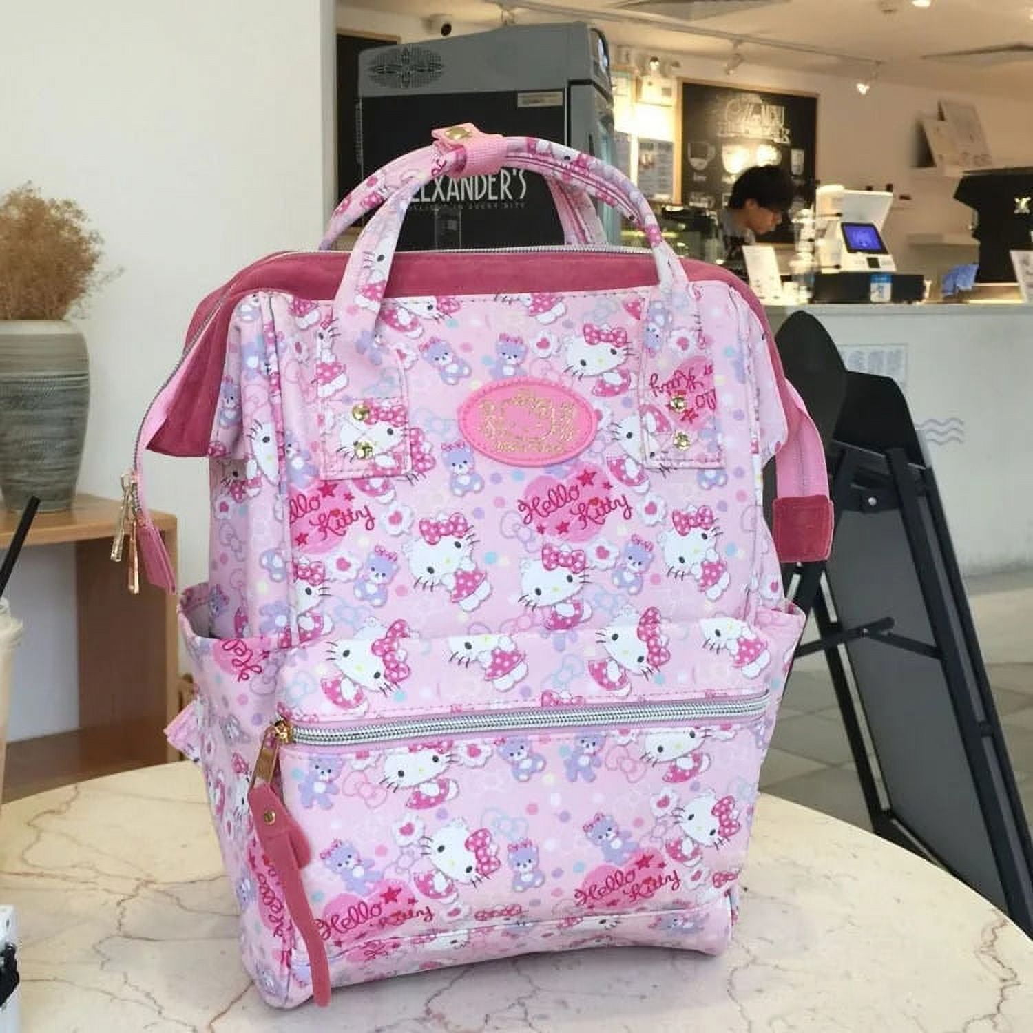 Hello Kitty Backpacks Cartoon Kawaii Backpack High Capacity Waterproof ...