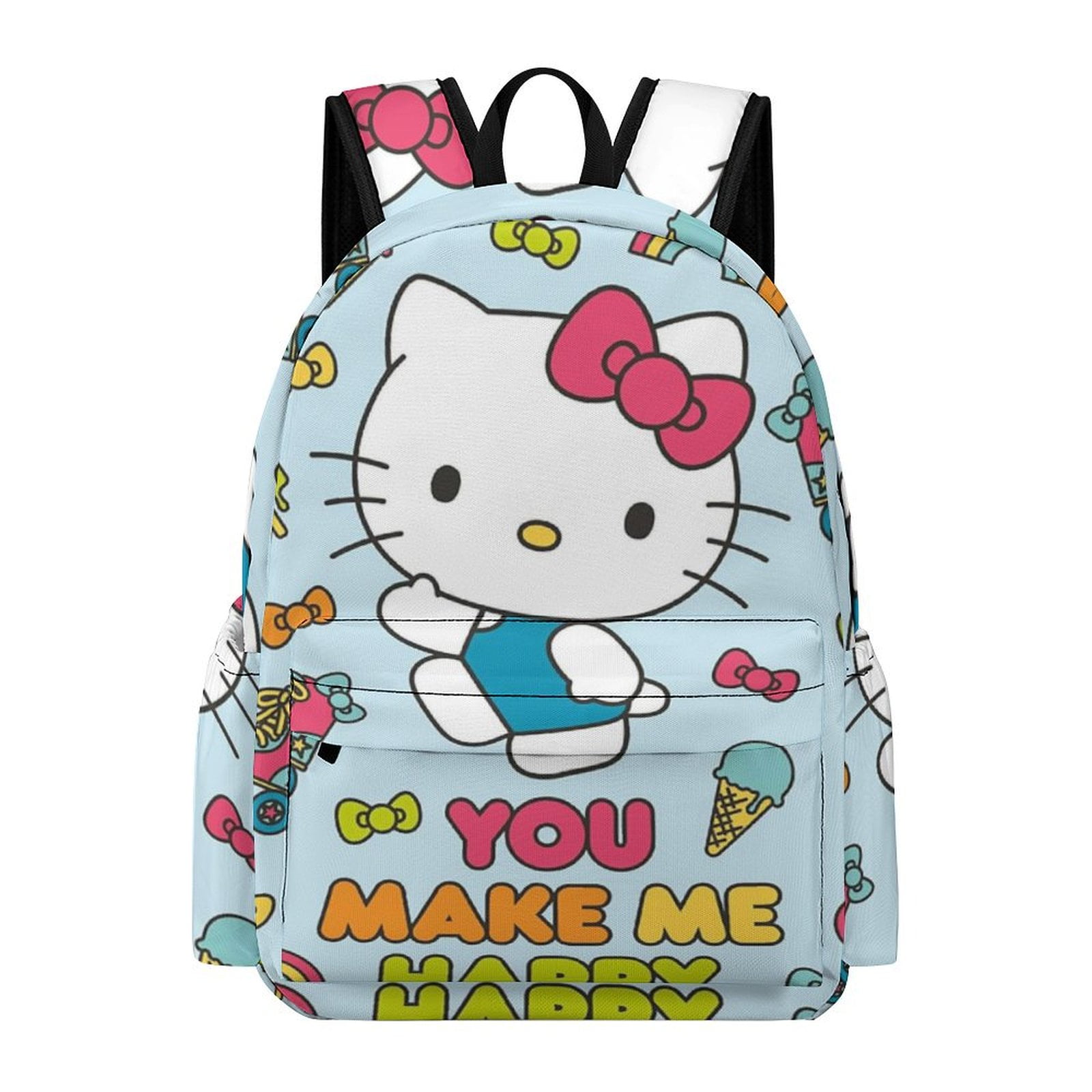 Hello Kitty Backpacks Lightweight Bookbags Casual Daypack For Travel ...
