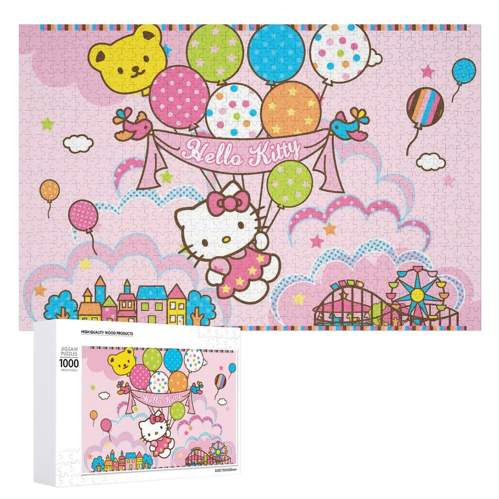 Hello Kitty Balloon Puzzles- 1000 Piece Jigsaw Puzzle for Adults ...