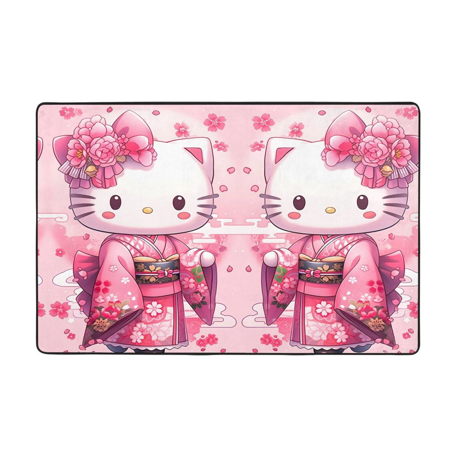 Hello Kitty Doormat Bath Mats, Soft and Absorbent Bath Rugs, Non-Slip ...