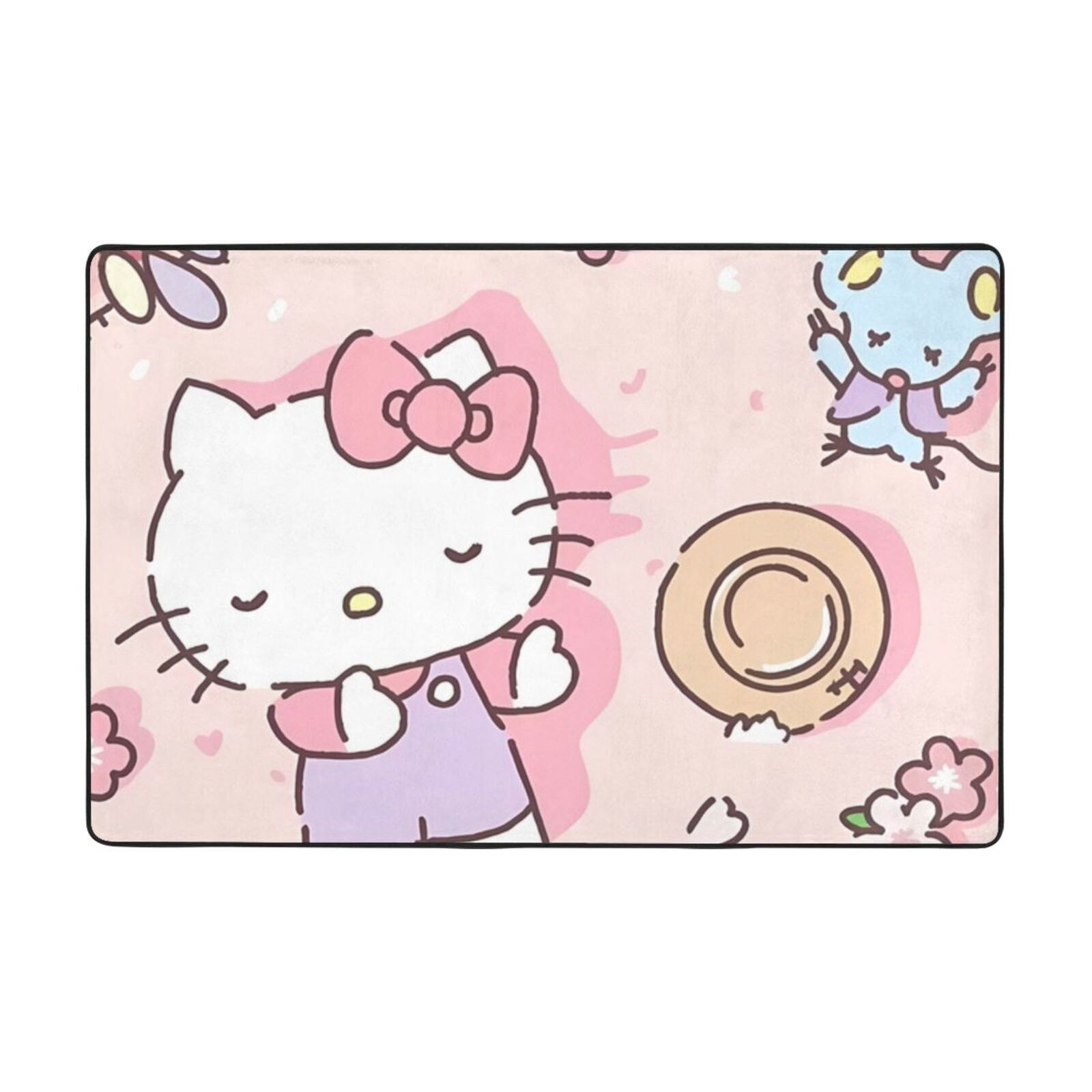Hello Kitty Bath Mats, Soft And Absorbent Bath Rugs, Non-Slip Shower ...