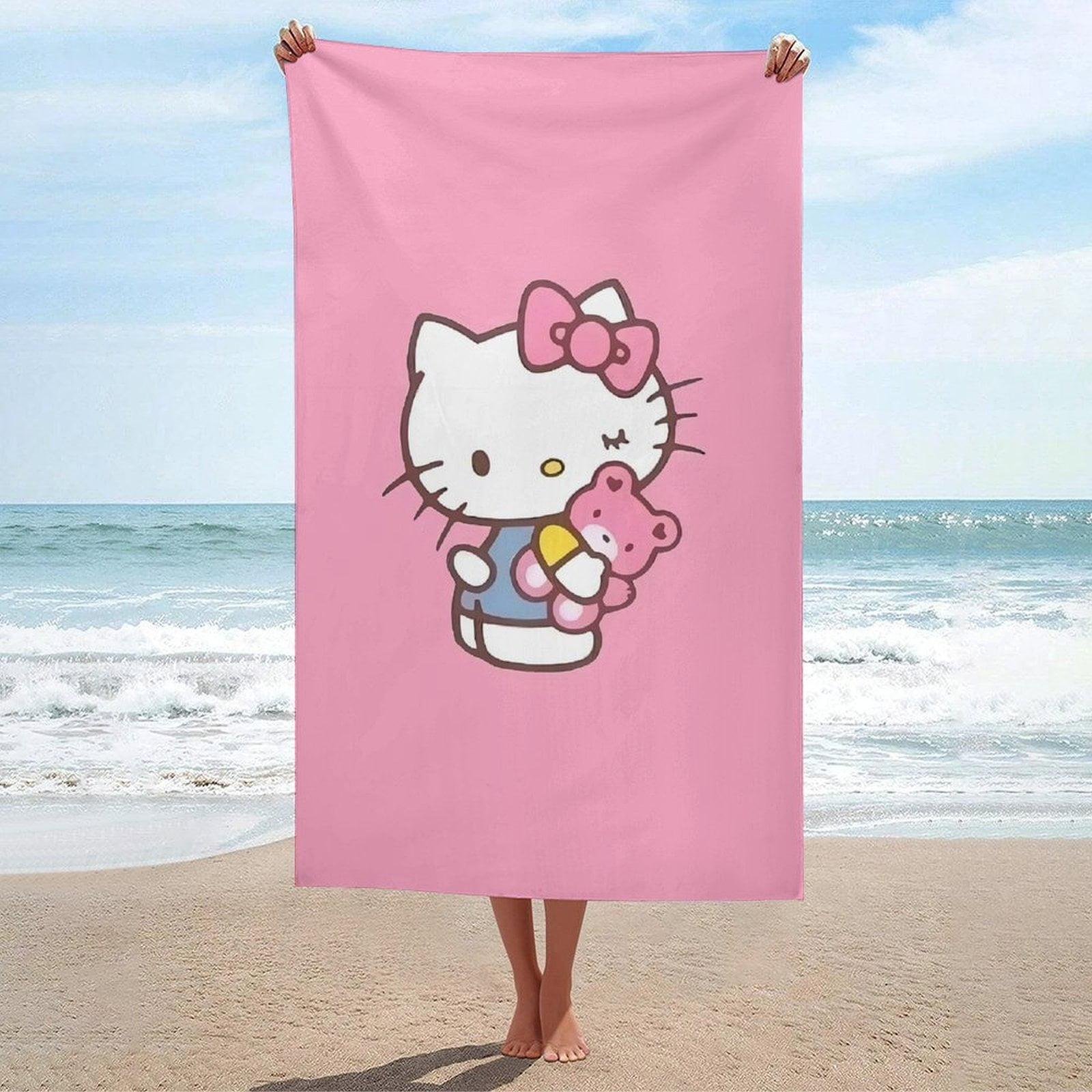 Hello Kitty Bath Towels Super Soft Bath, Pool, Beach Towel Lightweight ...