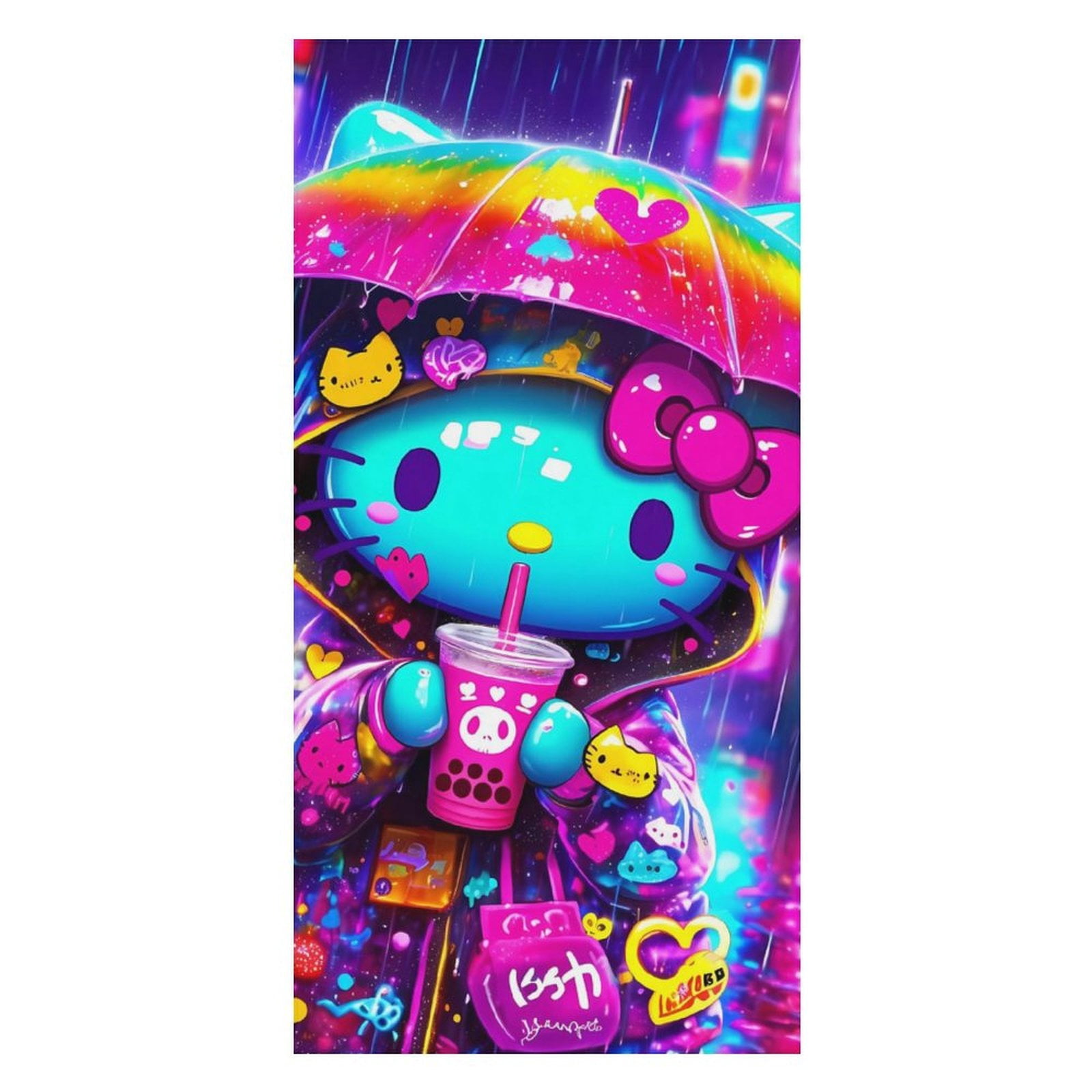 Hello Kitty Bath Towels Super Soft Bath, Pool, Beach Towel Lightweight ...