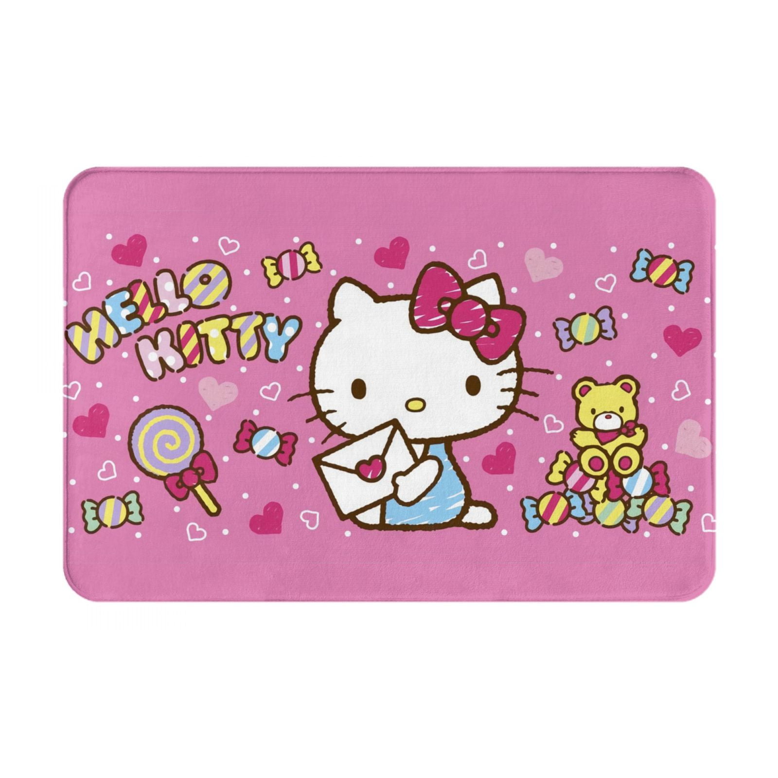 Hello Kitty Bathroom Rugs Mat 24x16,Extra Soft and Absorbent Microfiber ...
