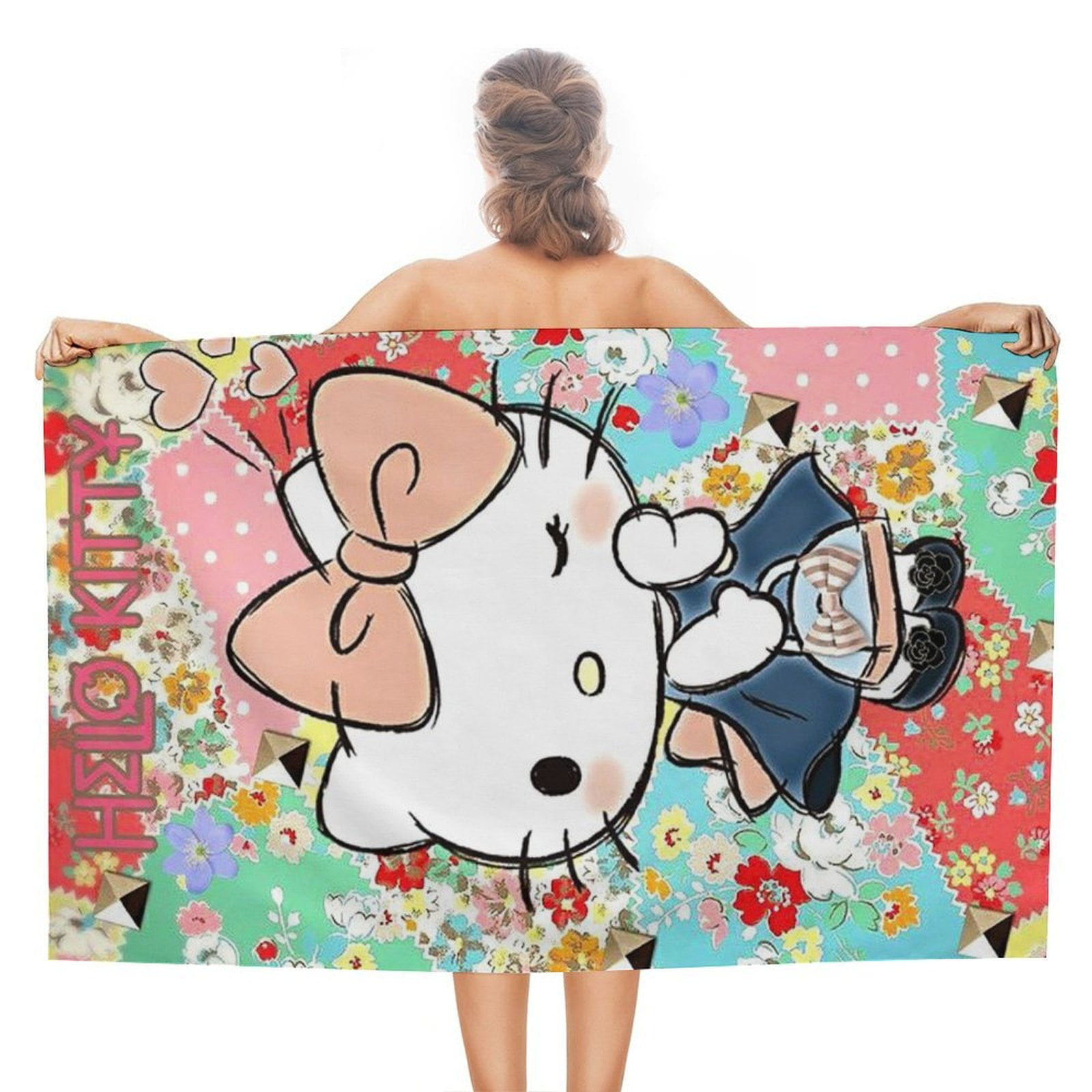 Hello Kitty Beach Towel 51" x 31" Quick Dry Soft Beach Towels Beach ...