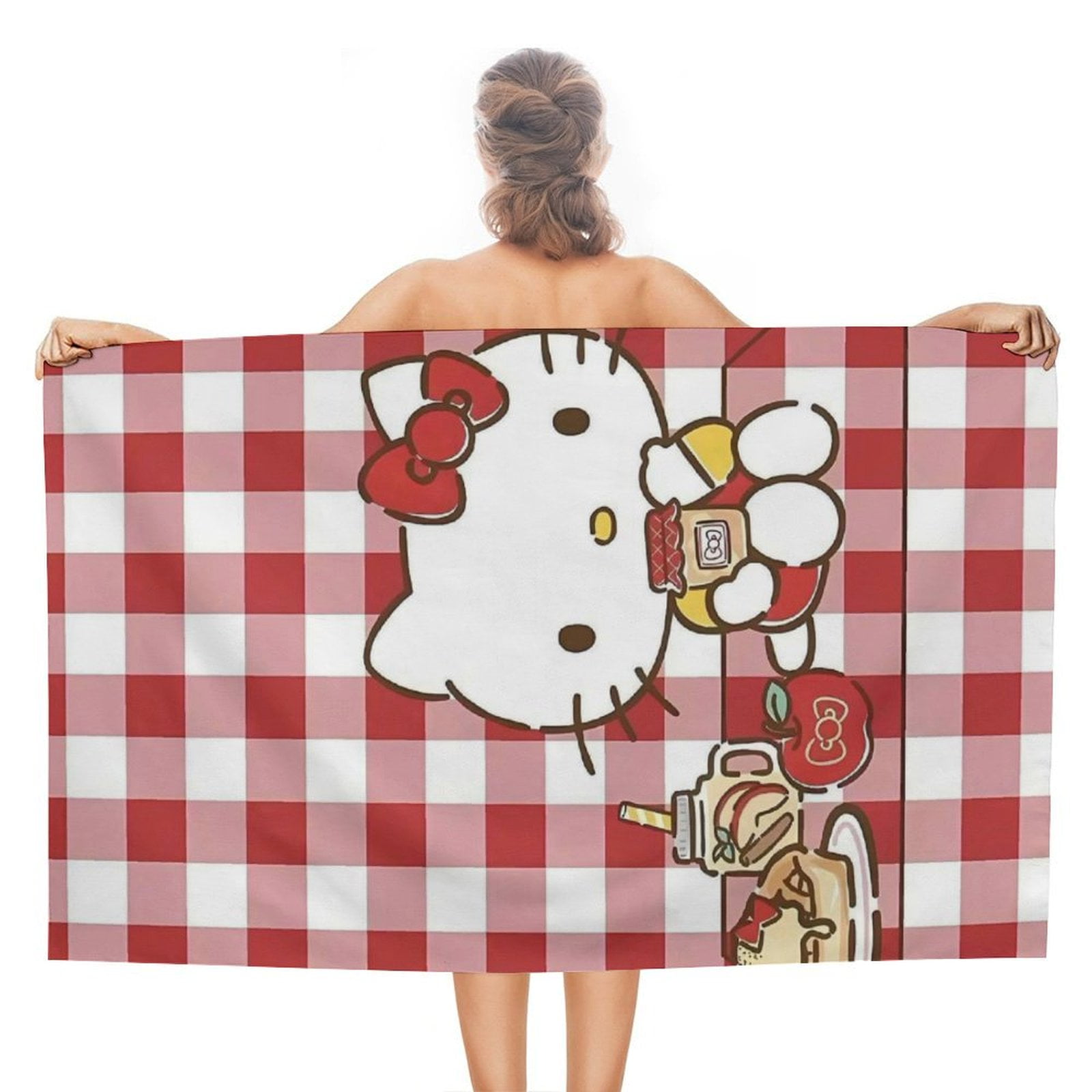 Hello Kitty Beach Towel 51" x 31" Quick Dry Soft Beach Towels Beach ...