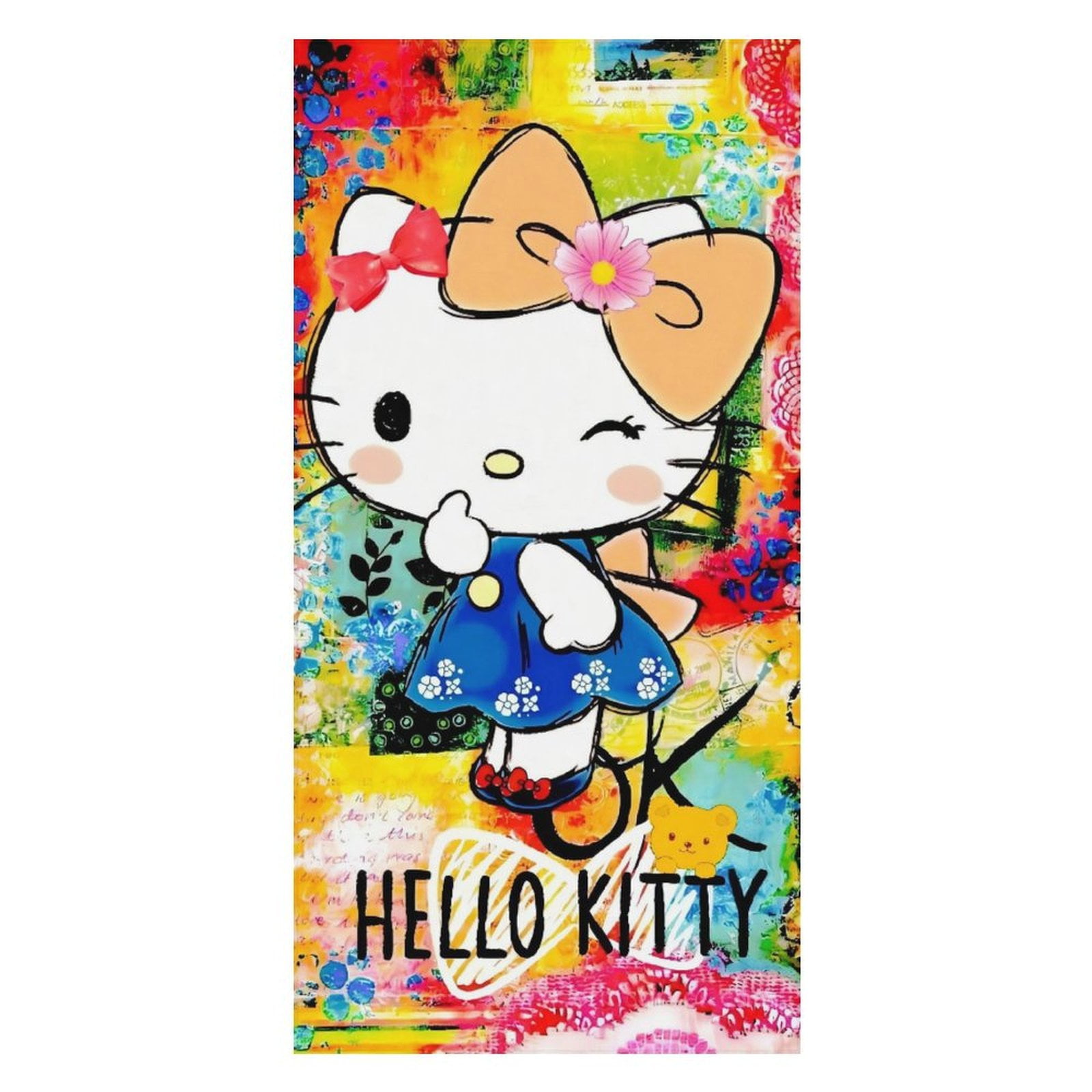 Hello Kitty Beach Towel Oversized Quick-drying Cute Cartoon Towel for ...