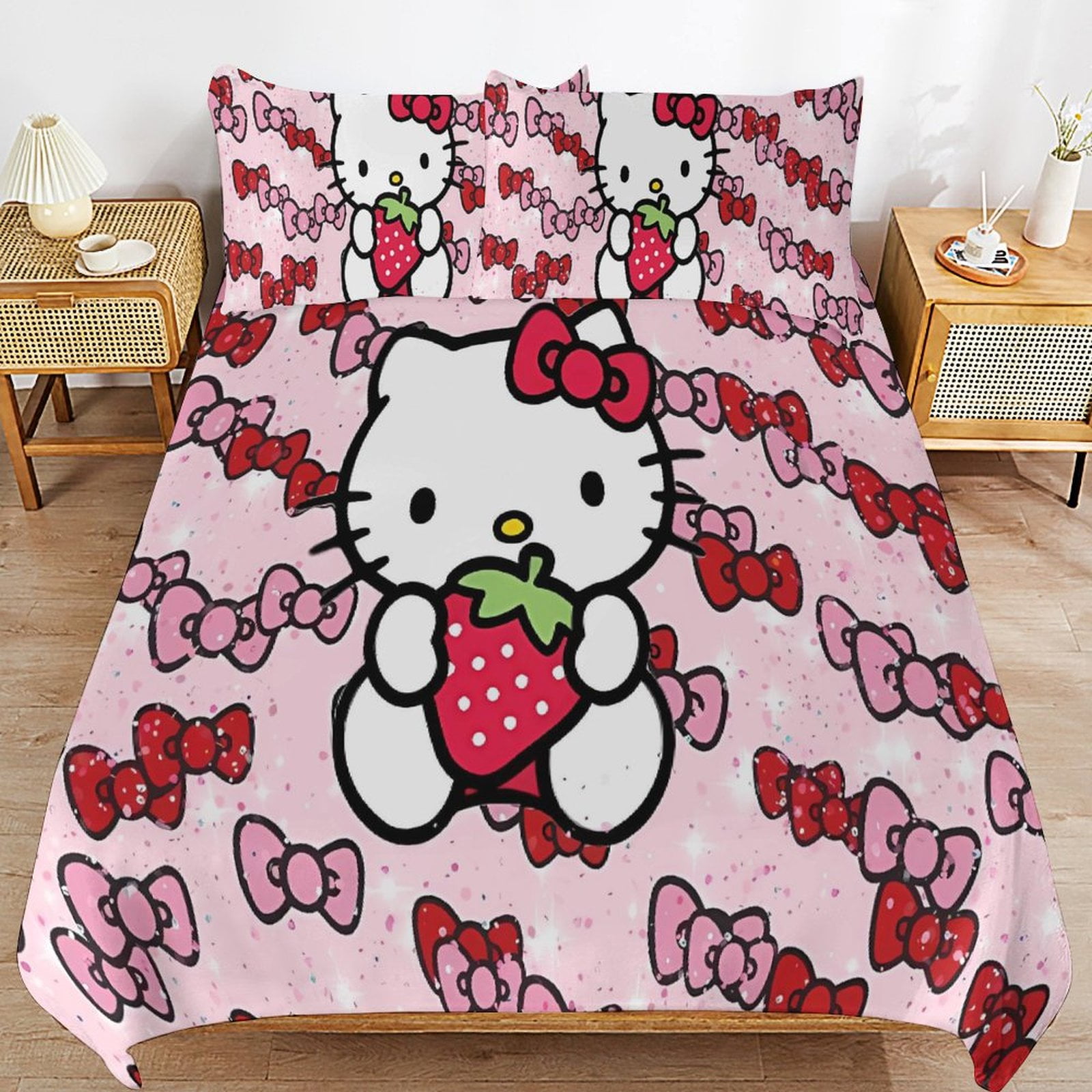 Hello Kitty Bed Duvet Cover Microfiber Bedding Sets 3D Printed ...