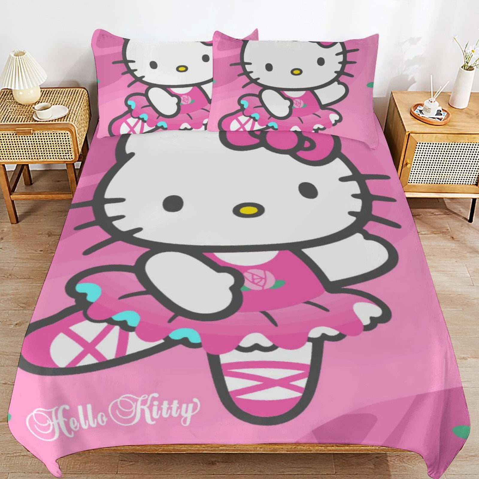 Hello Kitty Bed Duvet Cover Microfiber Bedding Sets 3D Printed ...