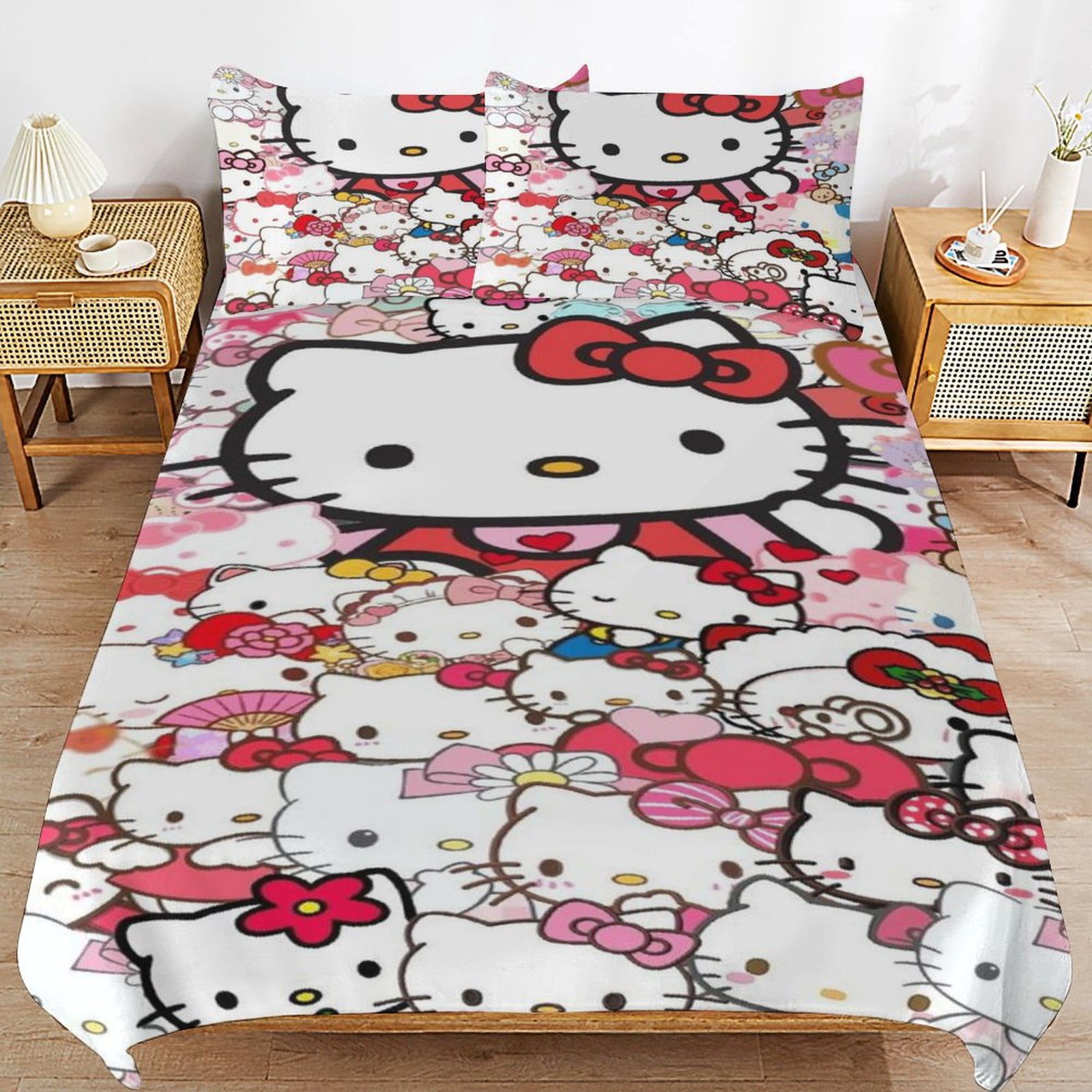 Hello Kitty Bed Duvet Cover Microfiber Bedding Sets 3D Printed ...