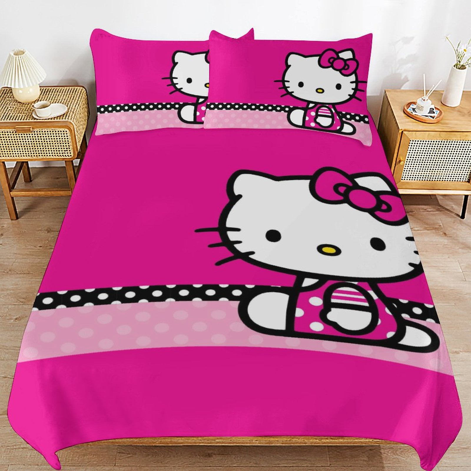 Hello Kitty Bed Duvet Cover Microfiber Bedding Sets 3D Printed ...