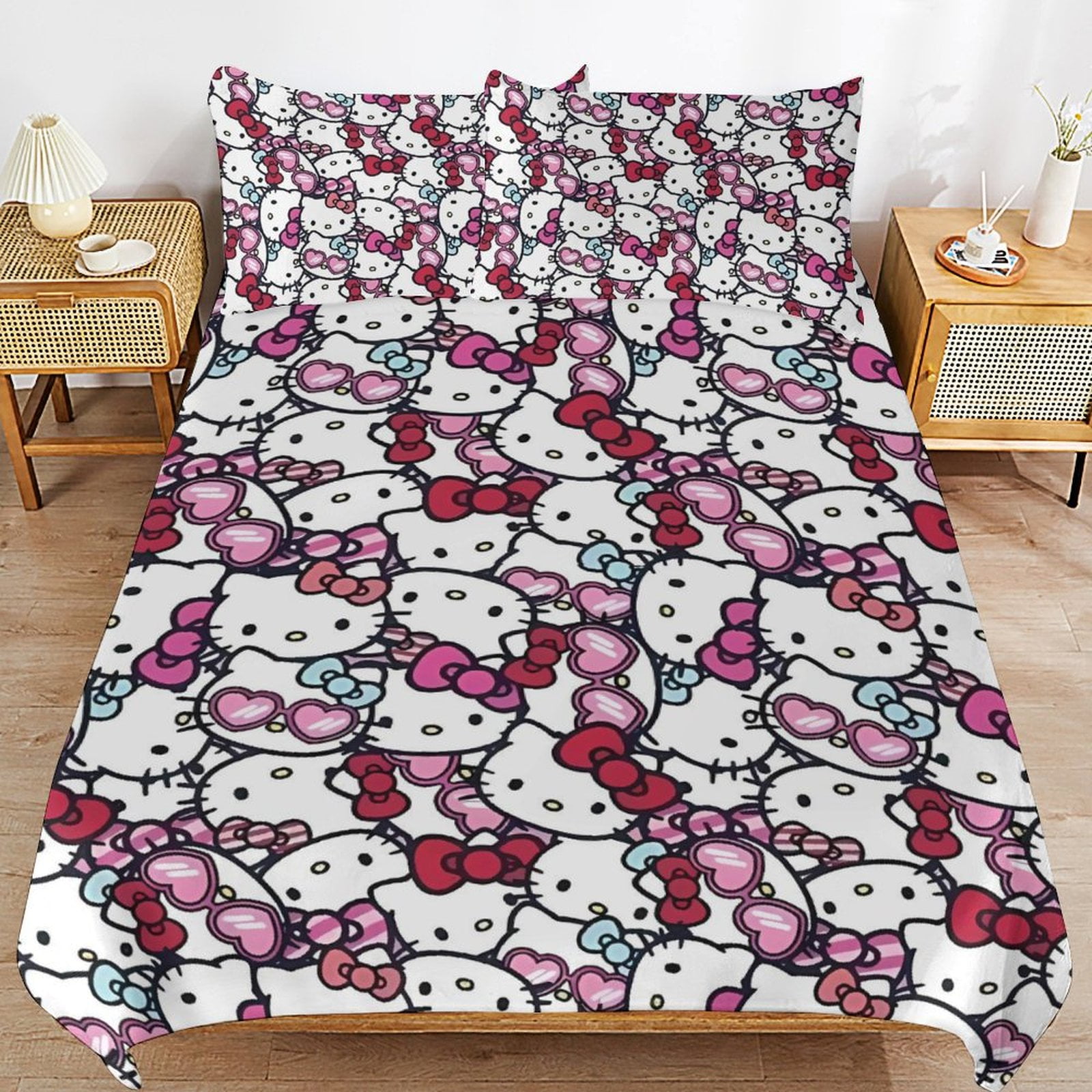 Hello Kitty Bed Duvet Cover Microfiber Bedding Sets 3D Printed ...