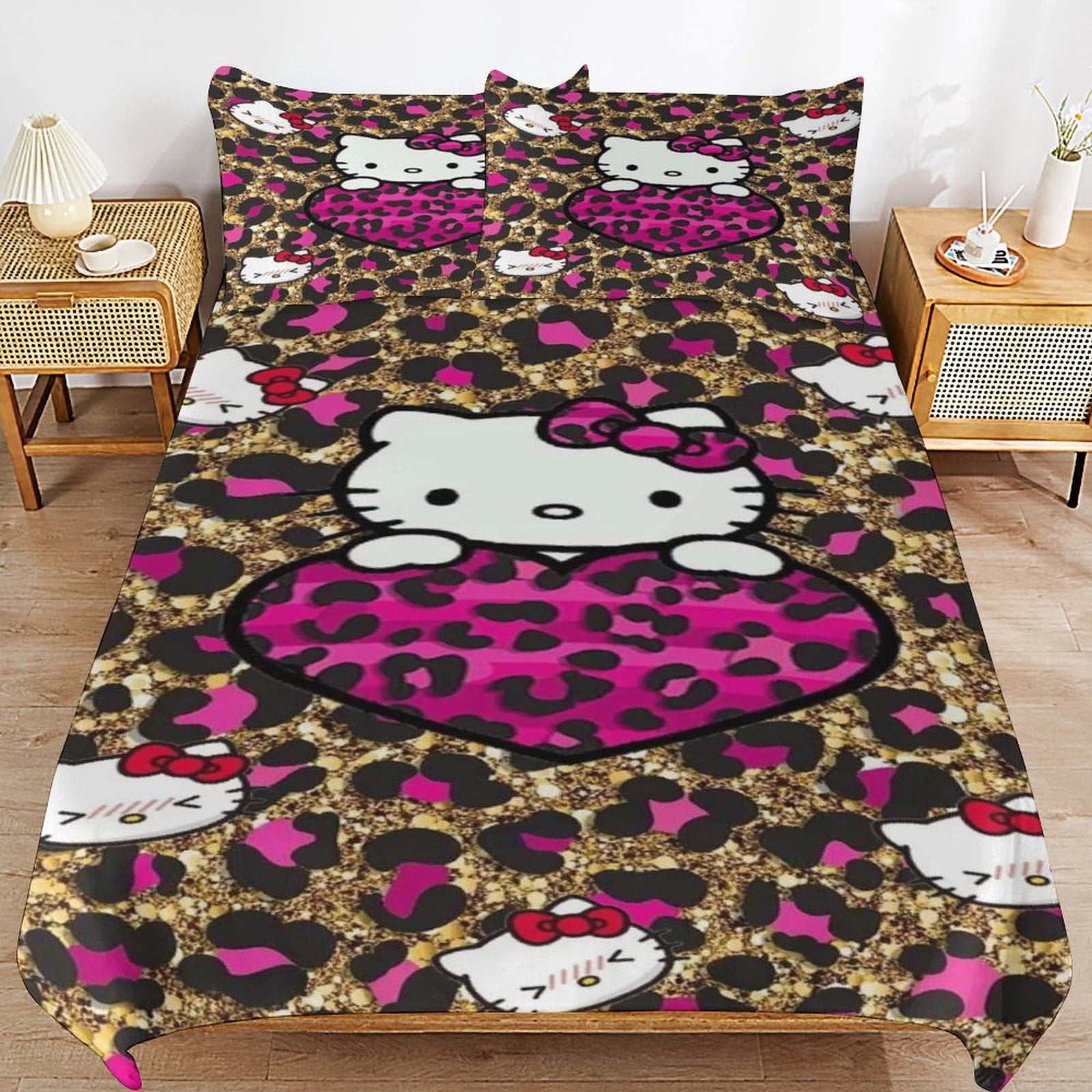 Hello Kitty Bed Duvet Cover Microfiber Bedding Sets 3D Printed ...