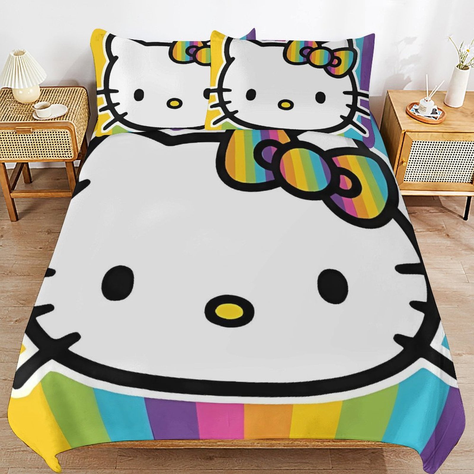 Hello Kitty Bed Duvet Cover Microfiber Bedding Sets 3D Printed ...