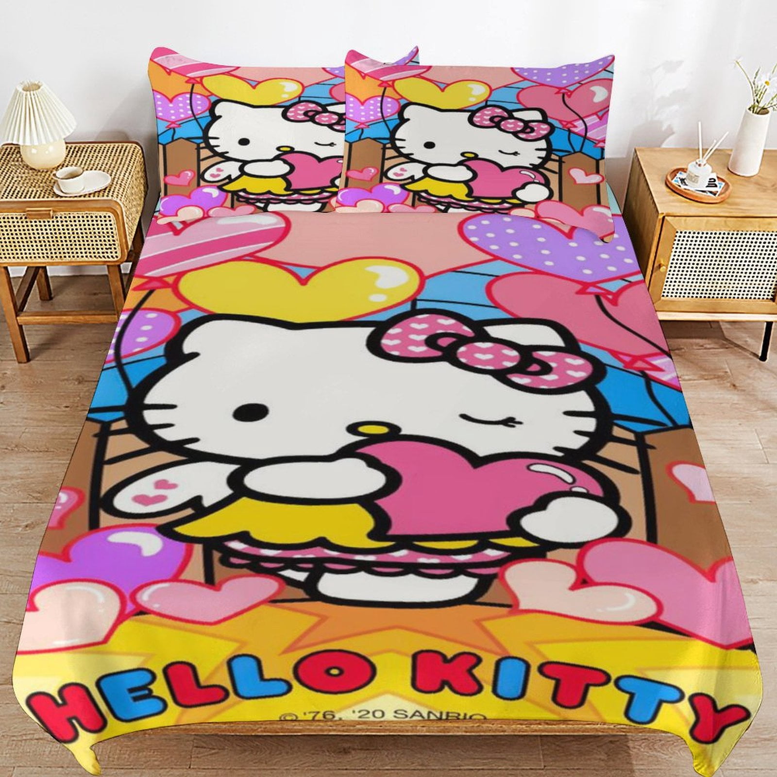 Hello Kitty Bed Duvet Cover Microfiber Bedding Sets 3D Printed ...